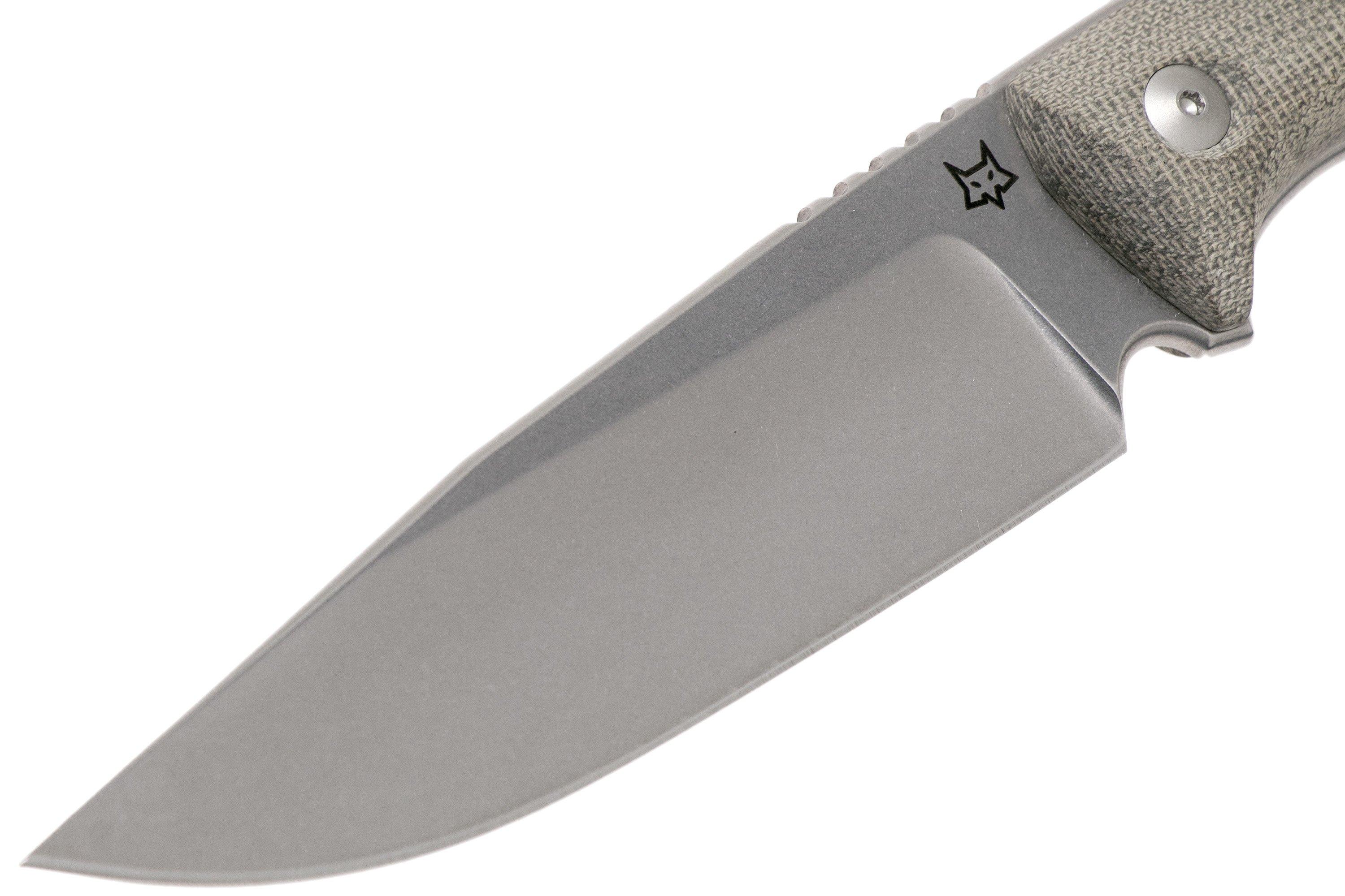 Fox TUR, Green Micarta FX-529MI fixed knife, Jesper Voxnaes design ...