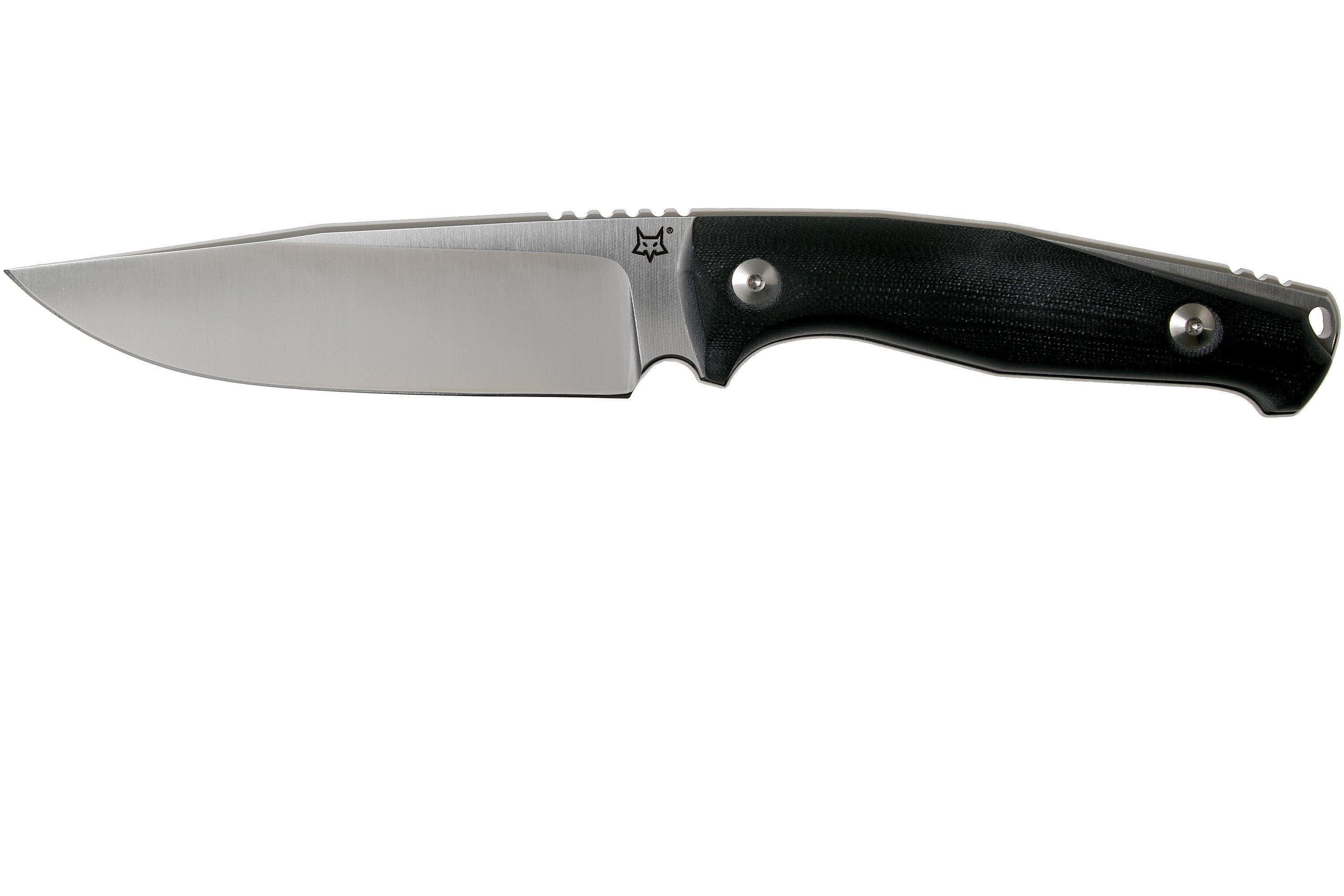 Fox TUR FX-529 Black G10 fixed knife, Jesper Voxnaes design ...