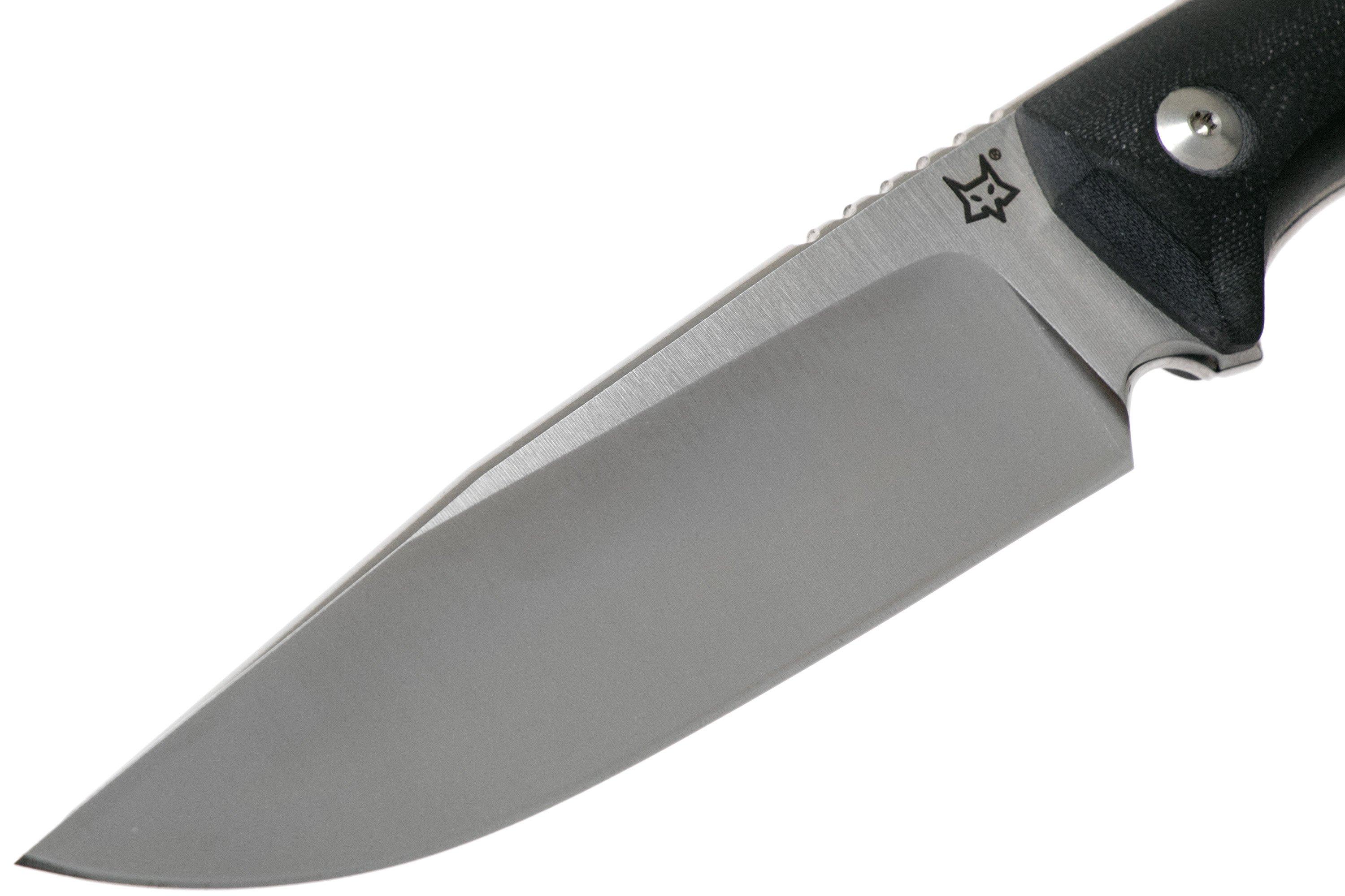 Fox TUR FX-529 Black G10 fixed knife, Jesper Voxnaes design ...