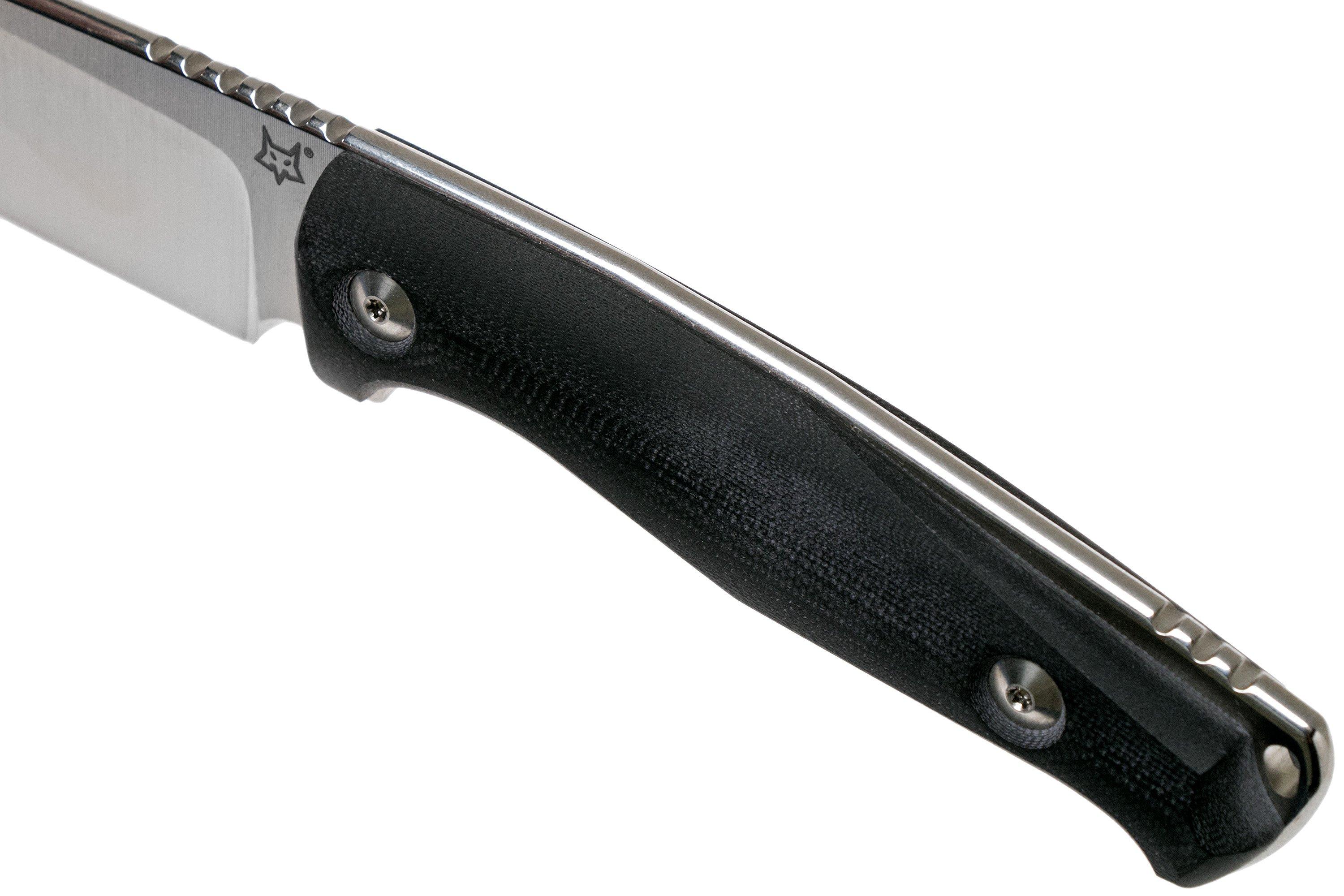 Fox TUR FX-529 Black G10 fixed knife, Jesper Voxnaes design ...