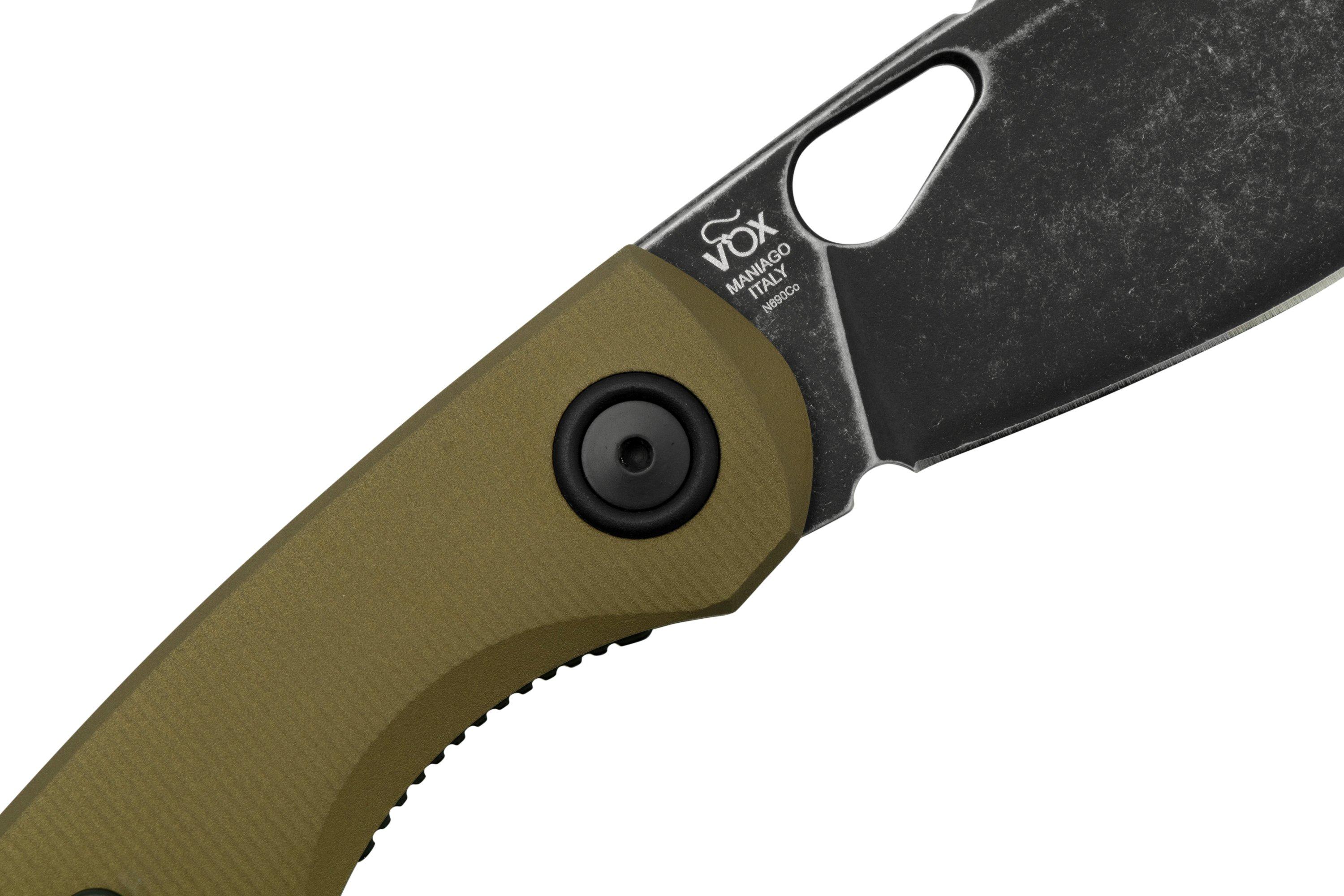 Fox Chilin FX-530-ALOD, PTFE Black Stonewashed N690, OD Green Aluminum ...