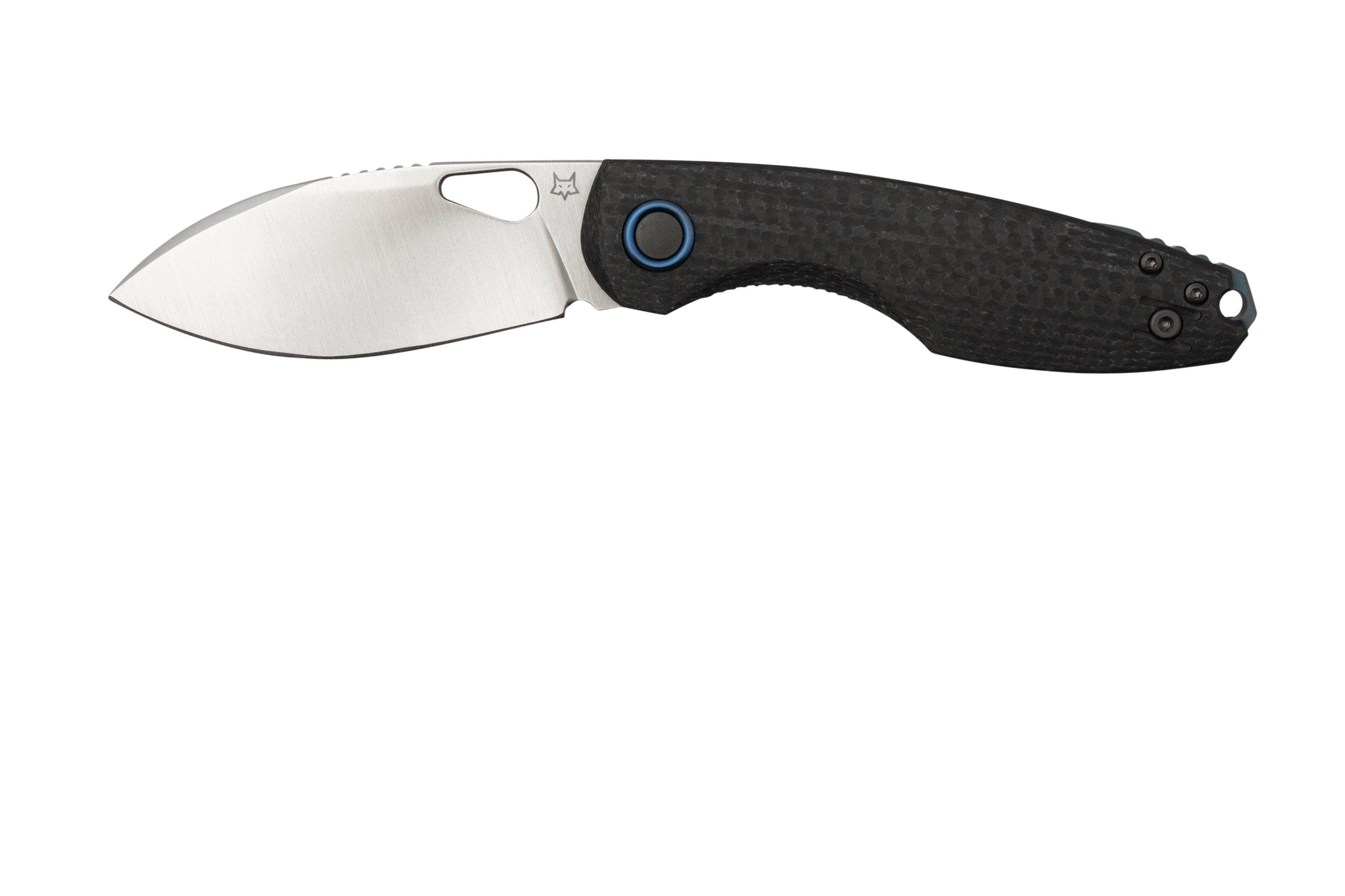 Fox Chilin FX-530-CF Satin M398, Carbon Fiber pocket knife, Jesper ...