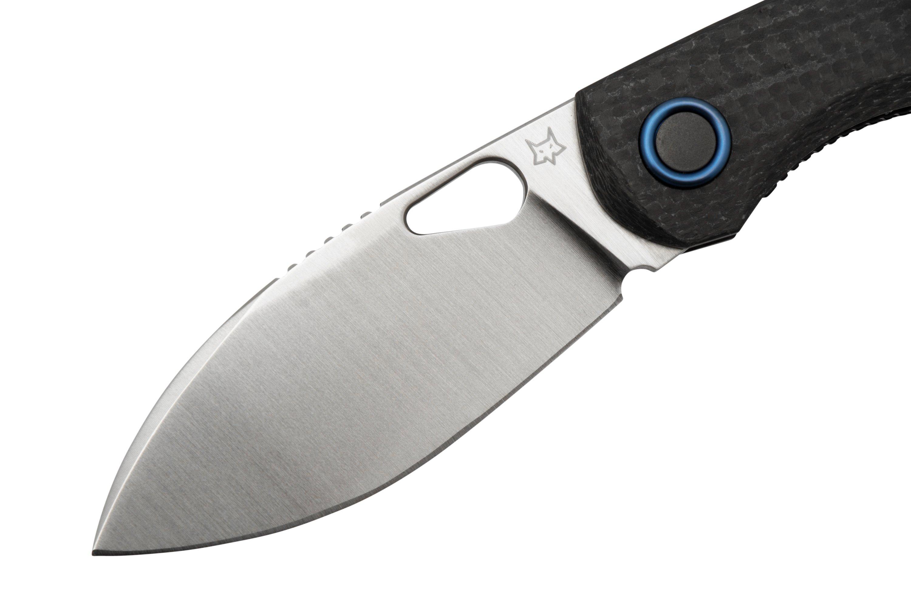 Fox Chilin FX-530-CF Satin M398, Carbon Fiber pocket knife, Jesper ...
