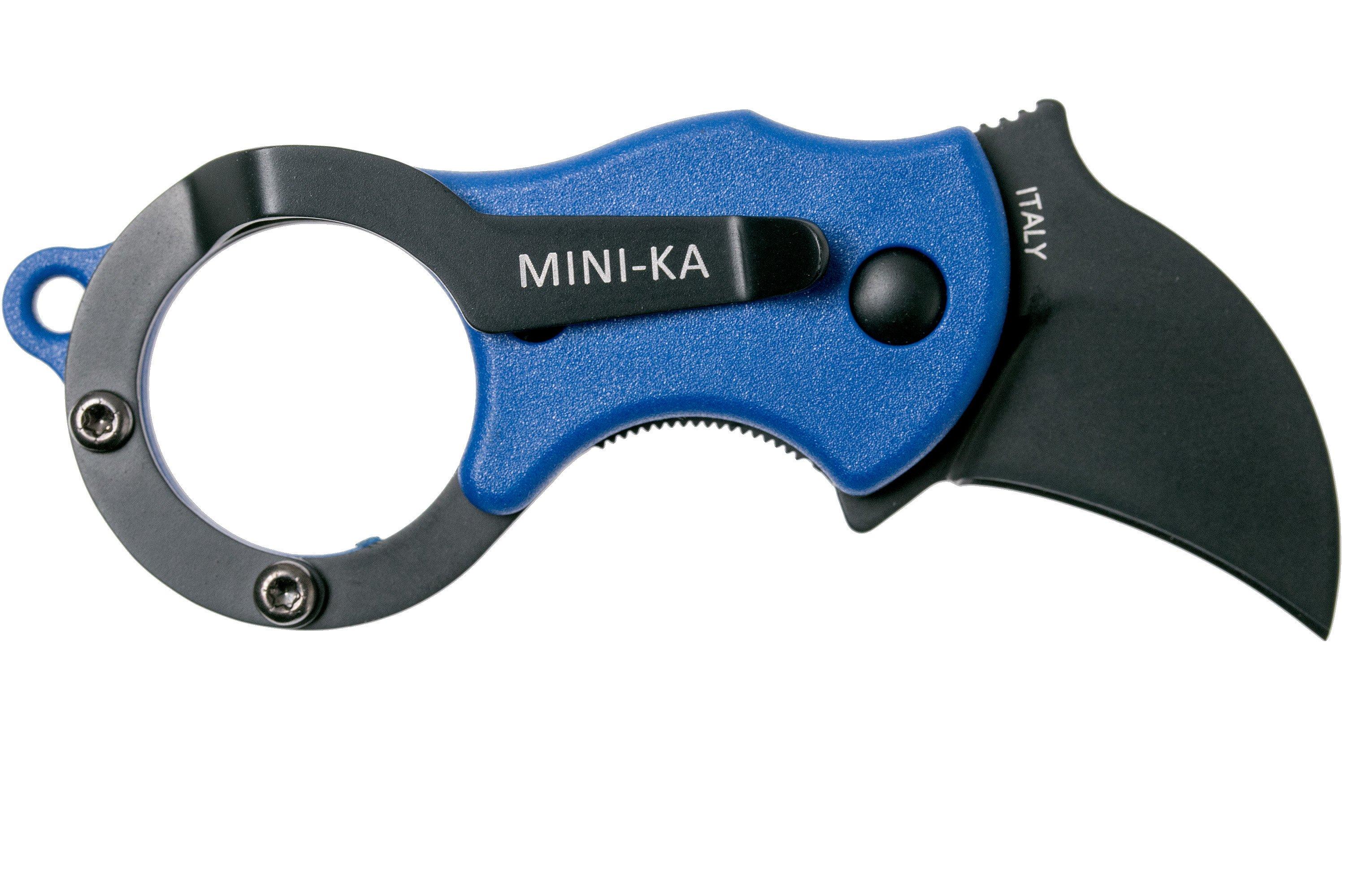 Fox Mini-KA FX-535BLB Blue & Black, karambit keychain knife ...
