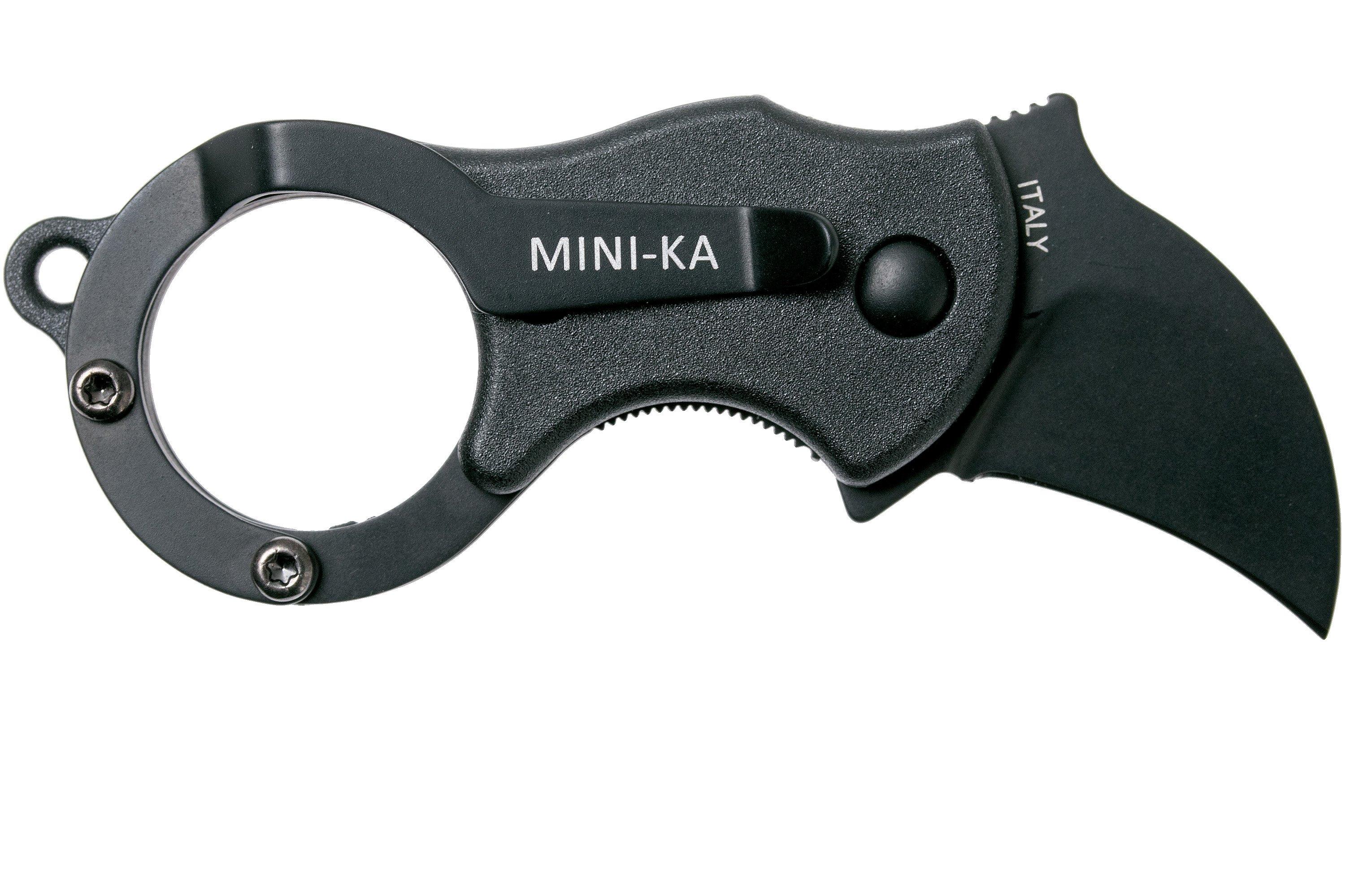 Fox Mini-Ka Folding Black w. Black Blade | Advantageously shopping at ...