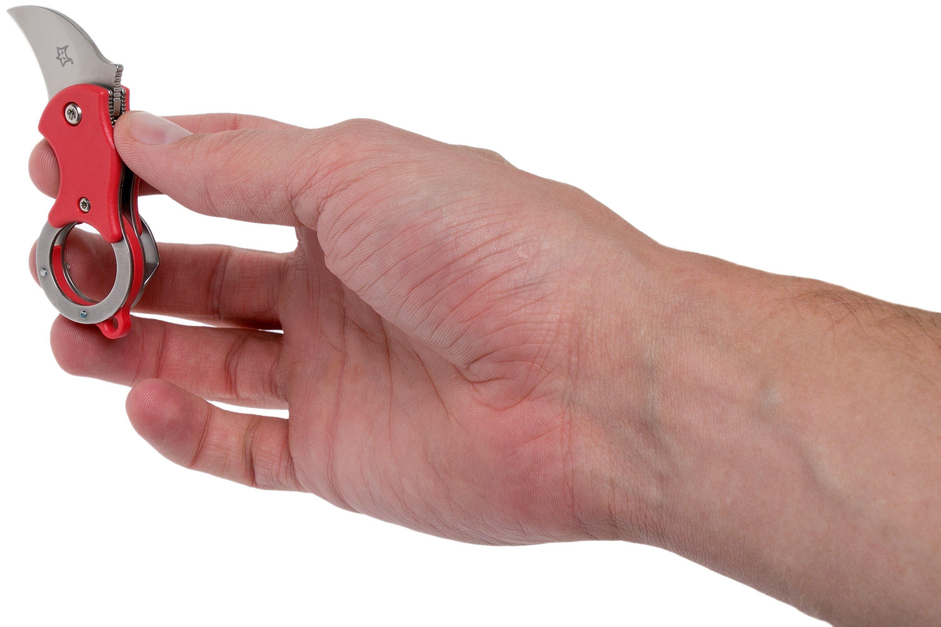 Fox Mini-KA FX-535R Red, karambit keychain knife | Advantageously ...