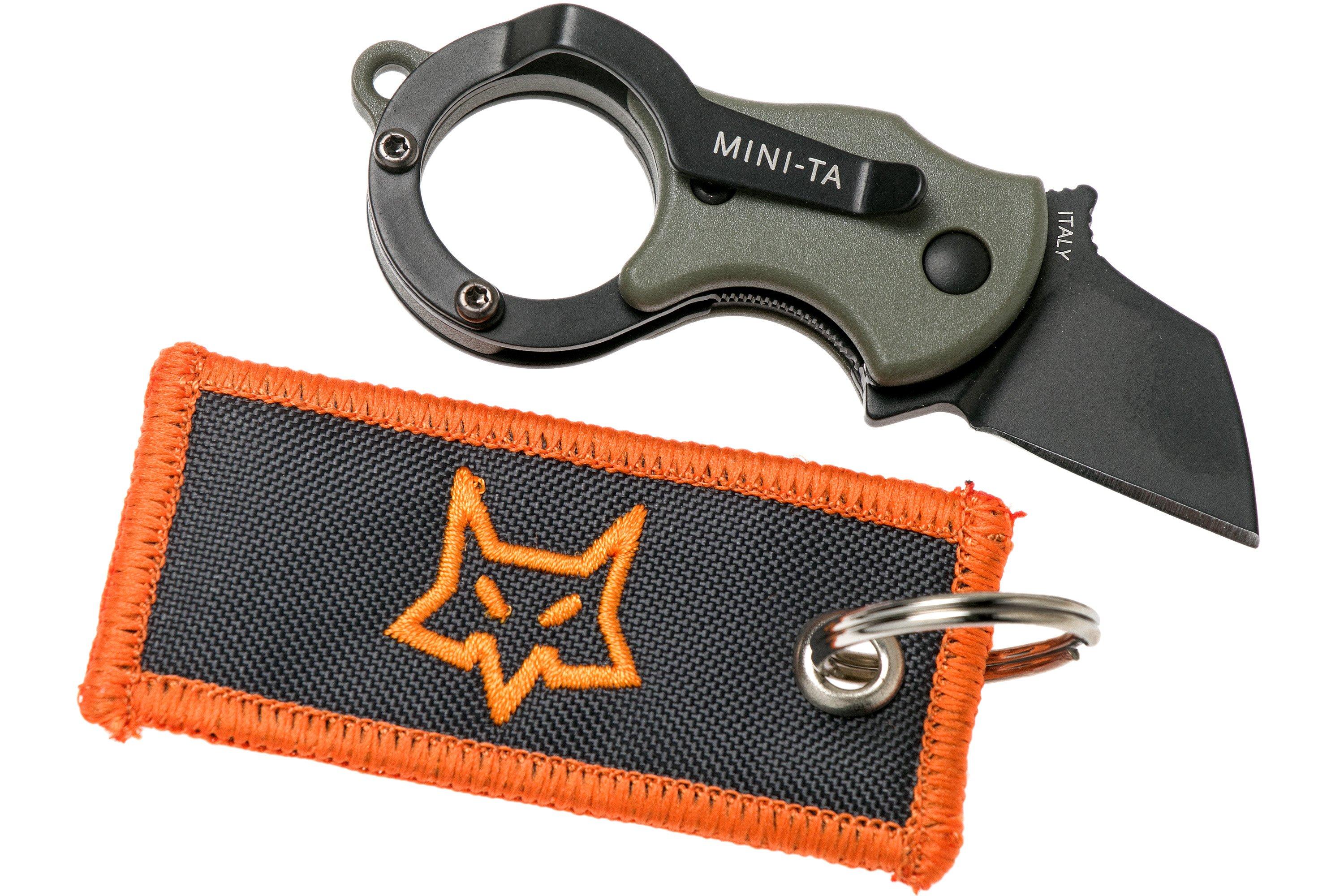 Fox Mini-TA FX-536ODB OD Green & Black, keychain knife | Advantageously ...