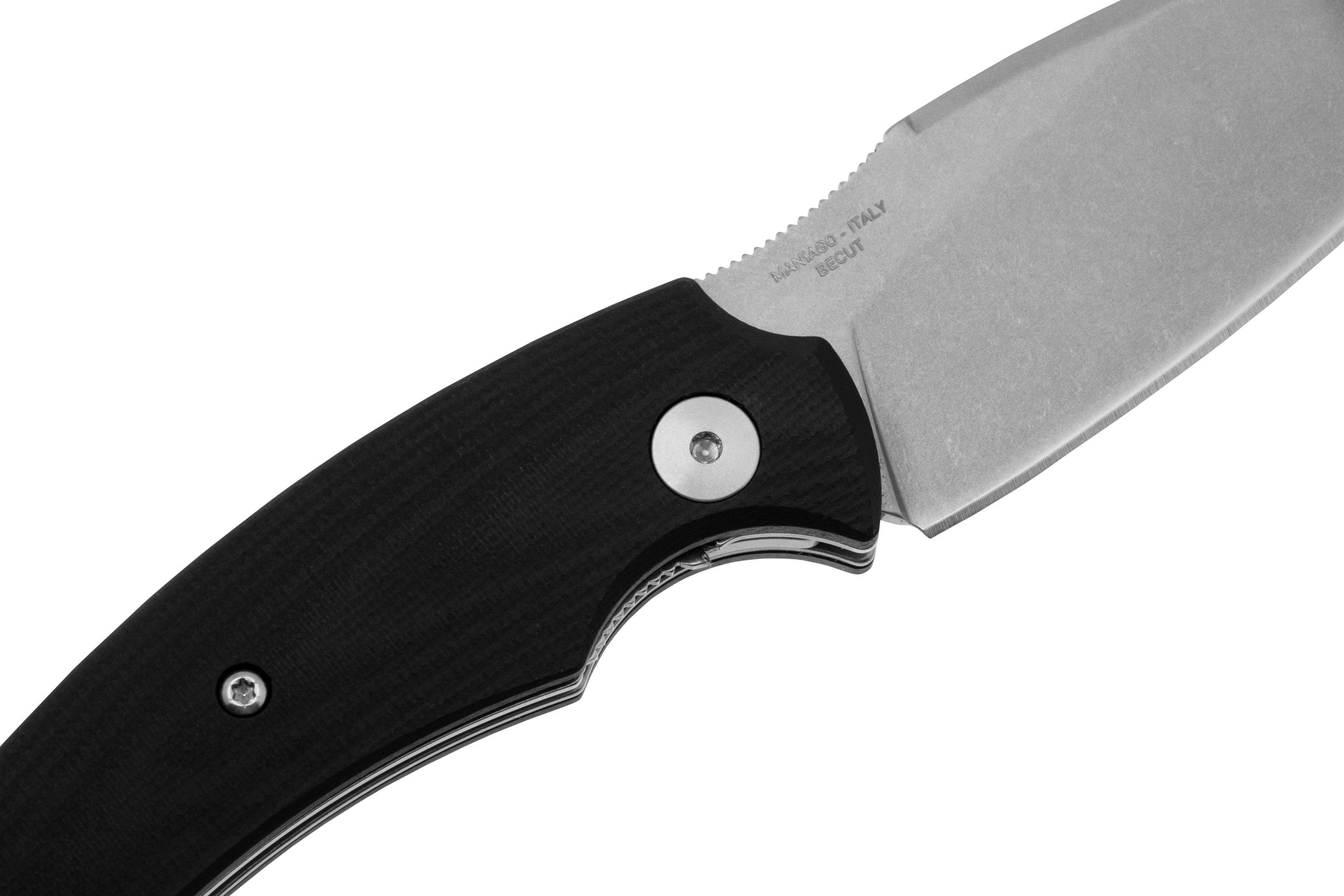 Fox Knives Honos FX-538 G10B, Stonewashed Becut, Black G10 ...