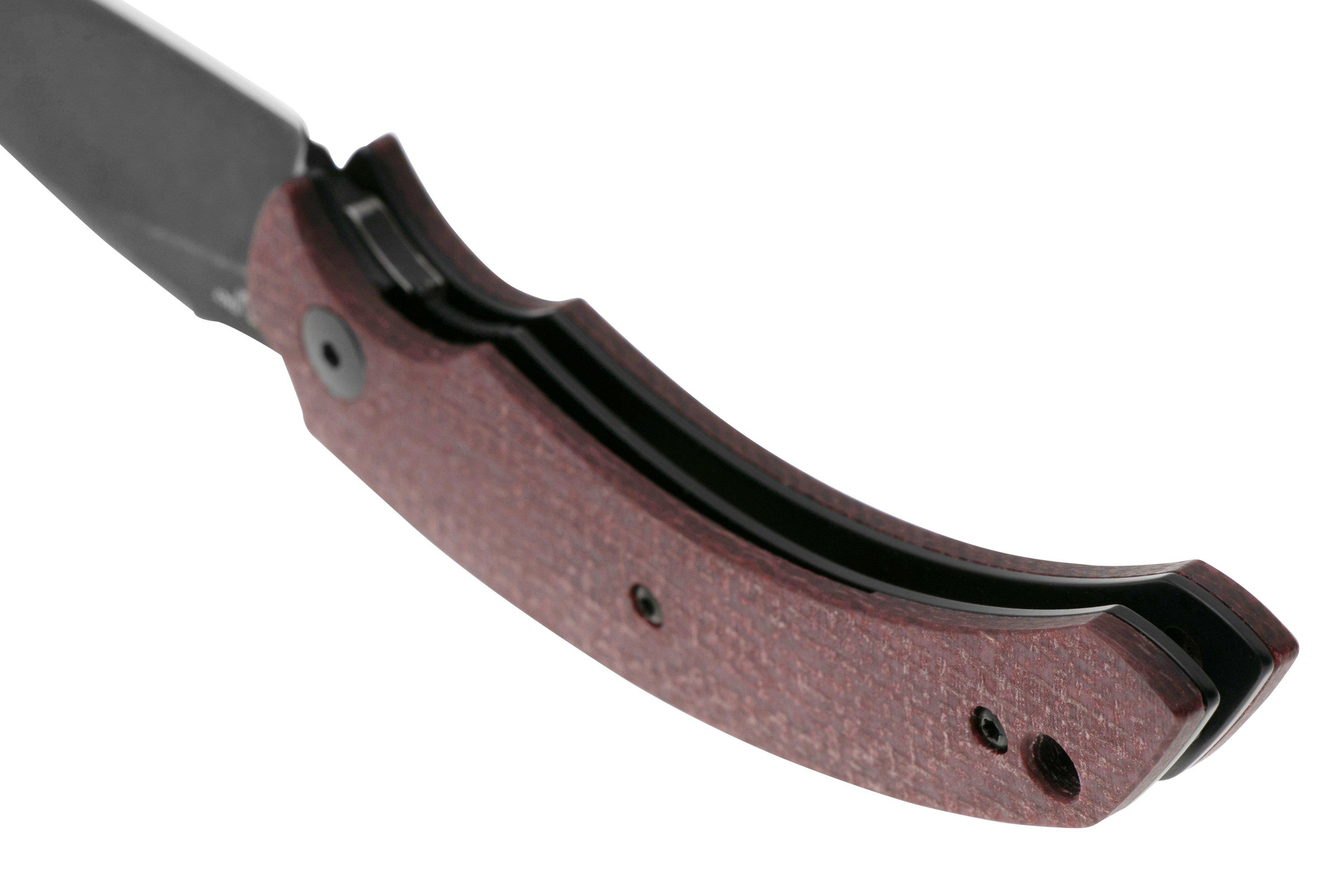 Fox Knives Honos FX-538 MP, Black Idroglider Becut, Plum Jute Micarta ...