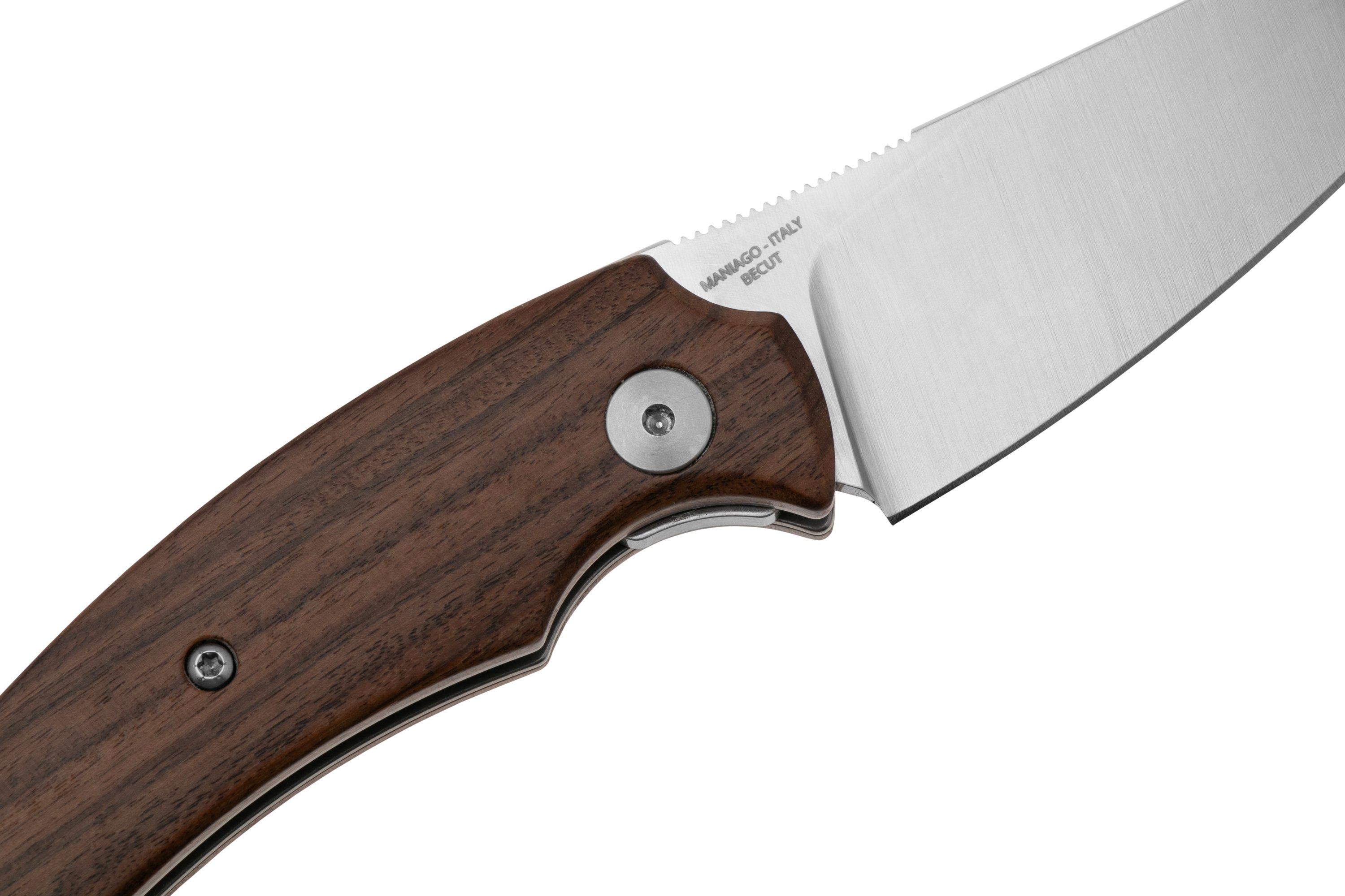 Fox Knives Fides FX-539 ST Satin AISI 303, Santos Wood pocket knife ...