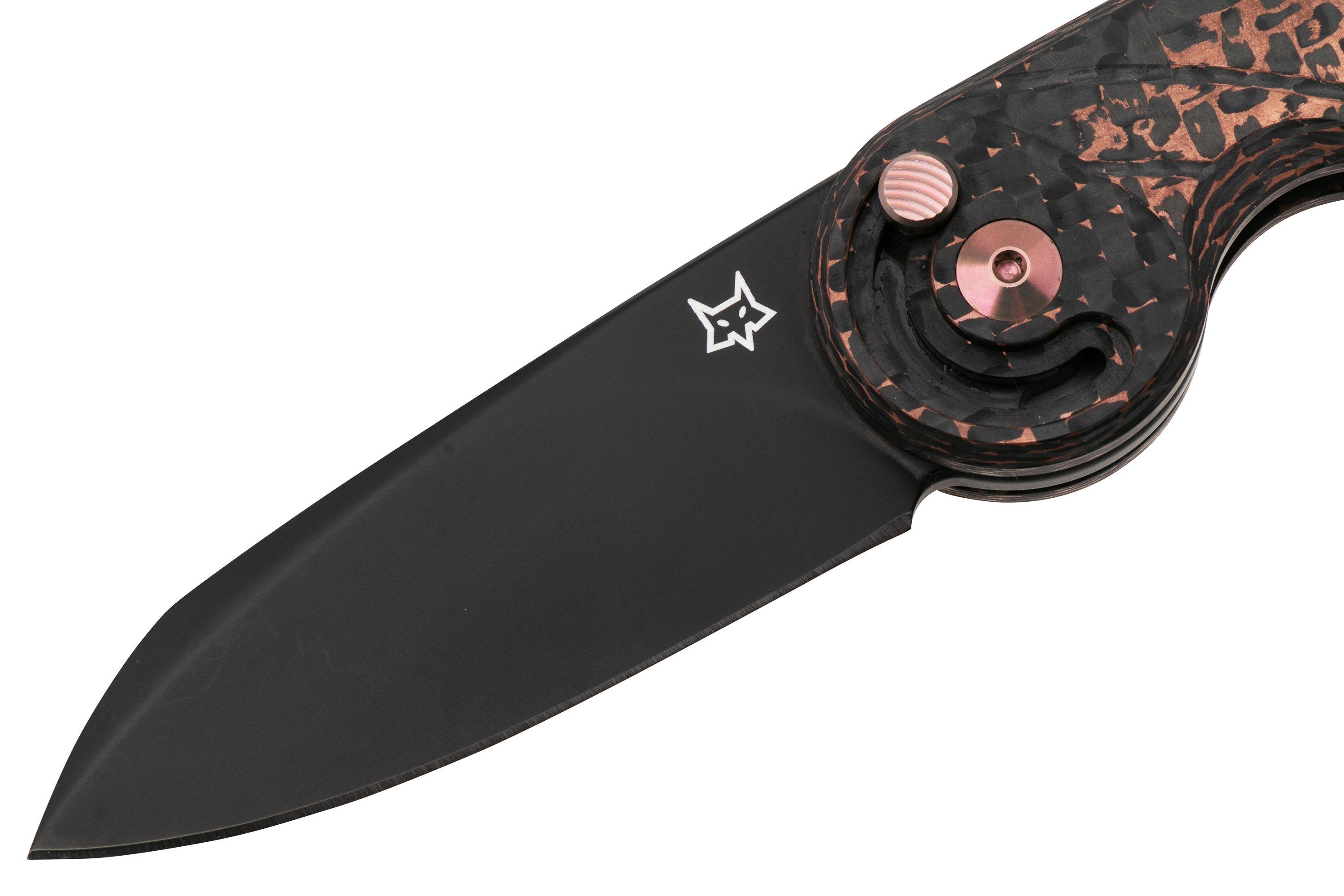 Fox Knives Radius FX-550 CFB Copper Carbon fibre Black pocket knife ...
