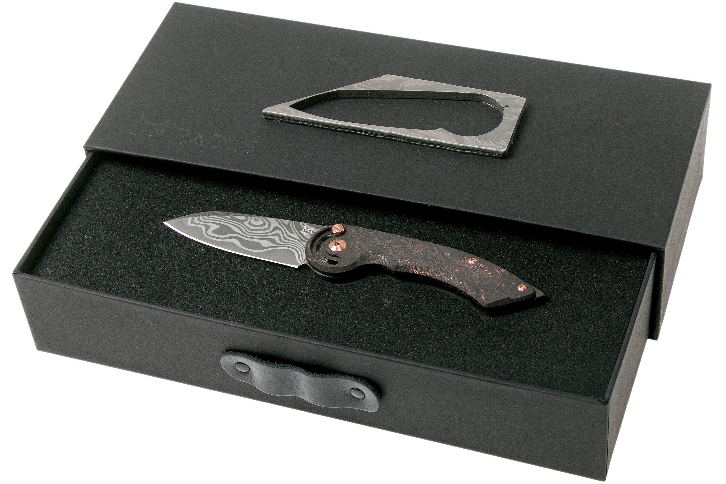 Fox Knives Radius FX-550 DCFR Damacore Space Coral Carbon fibre Limited ...
