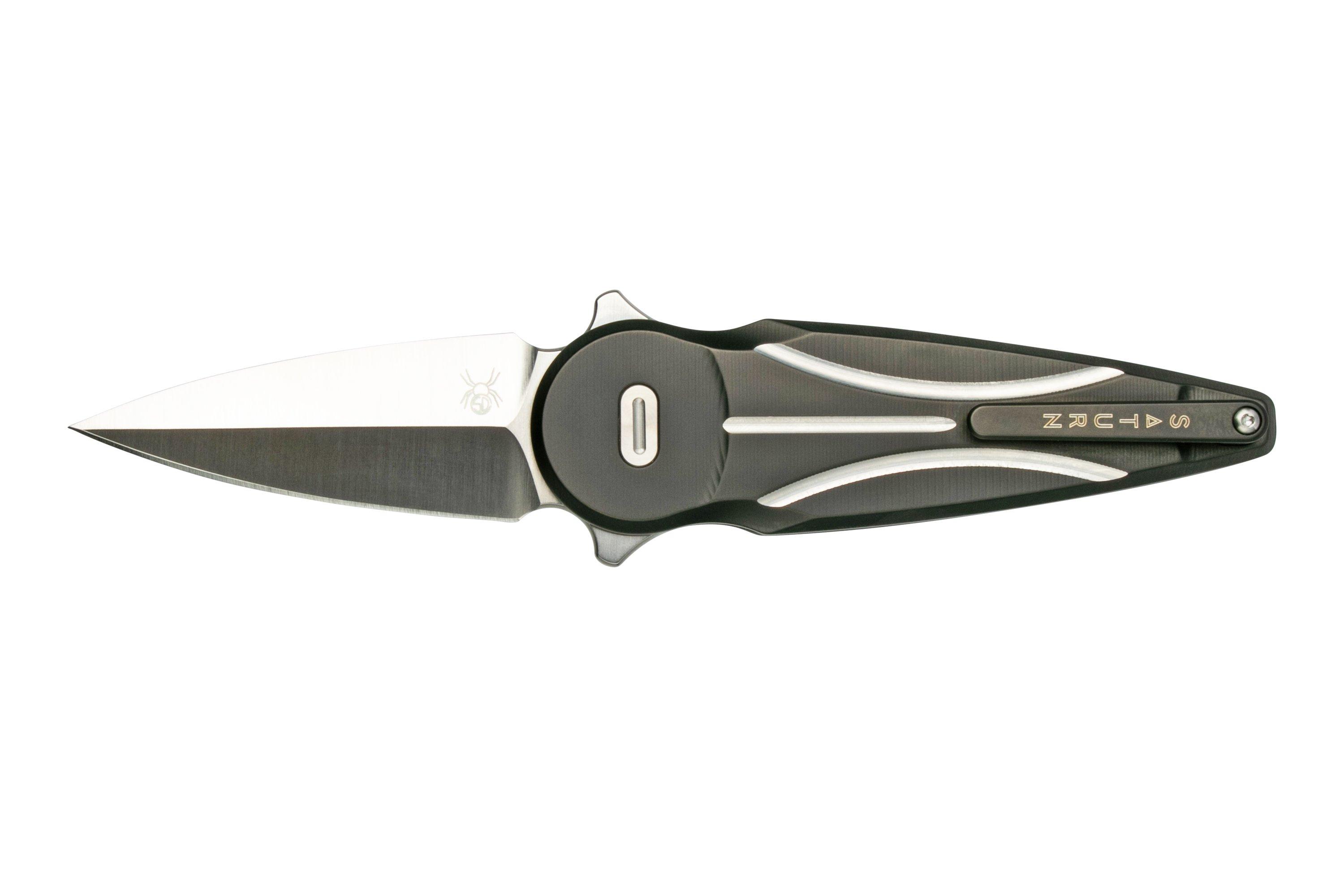 Fox Knives Saturn left-handed Satin Titanium PVD, FX-551 SX Ti pocket ...