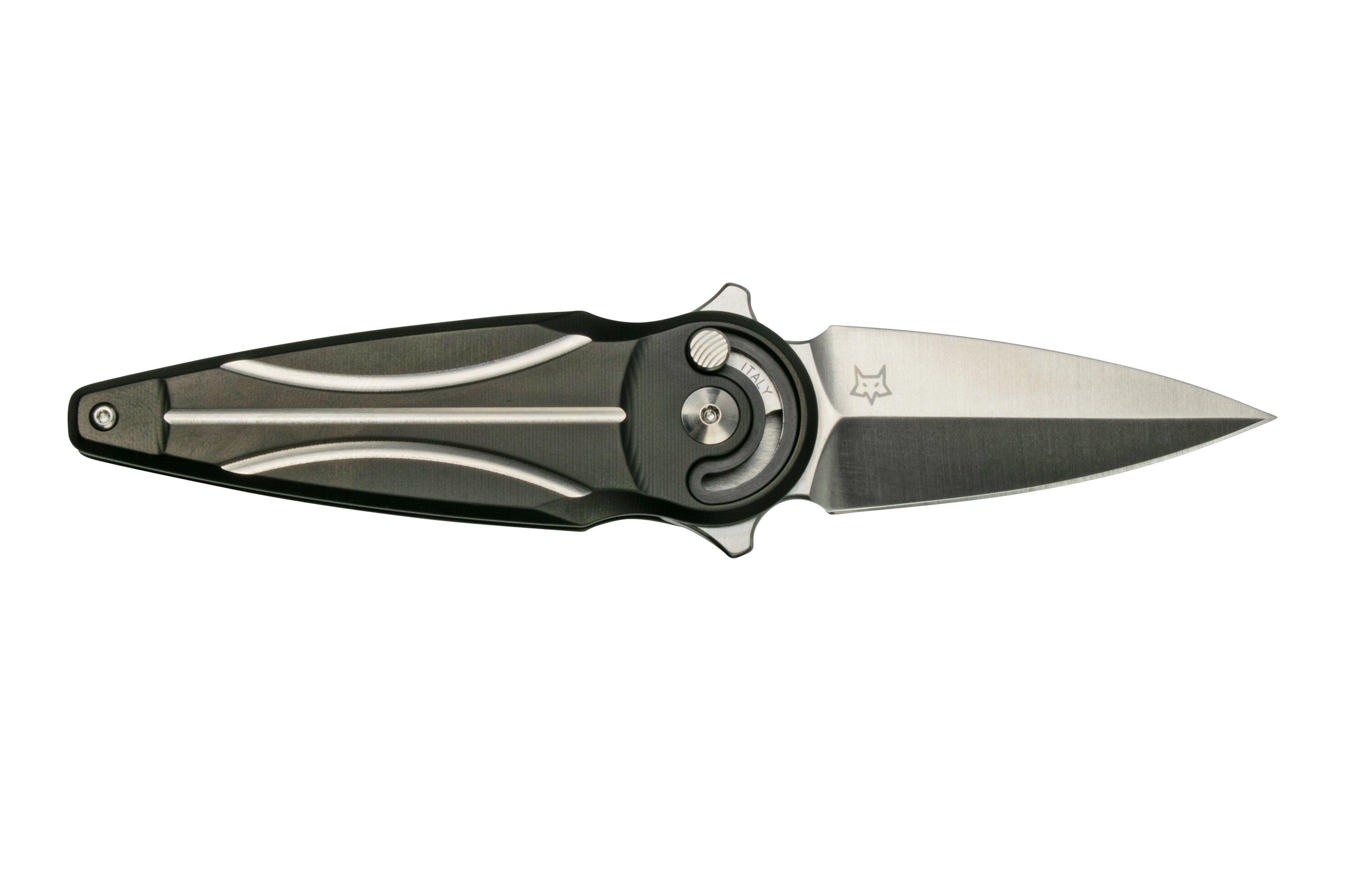 Fox Knives Saturn left-handed Satin Titanium PVD, FX-551 SX Ti pocket ...