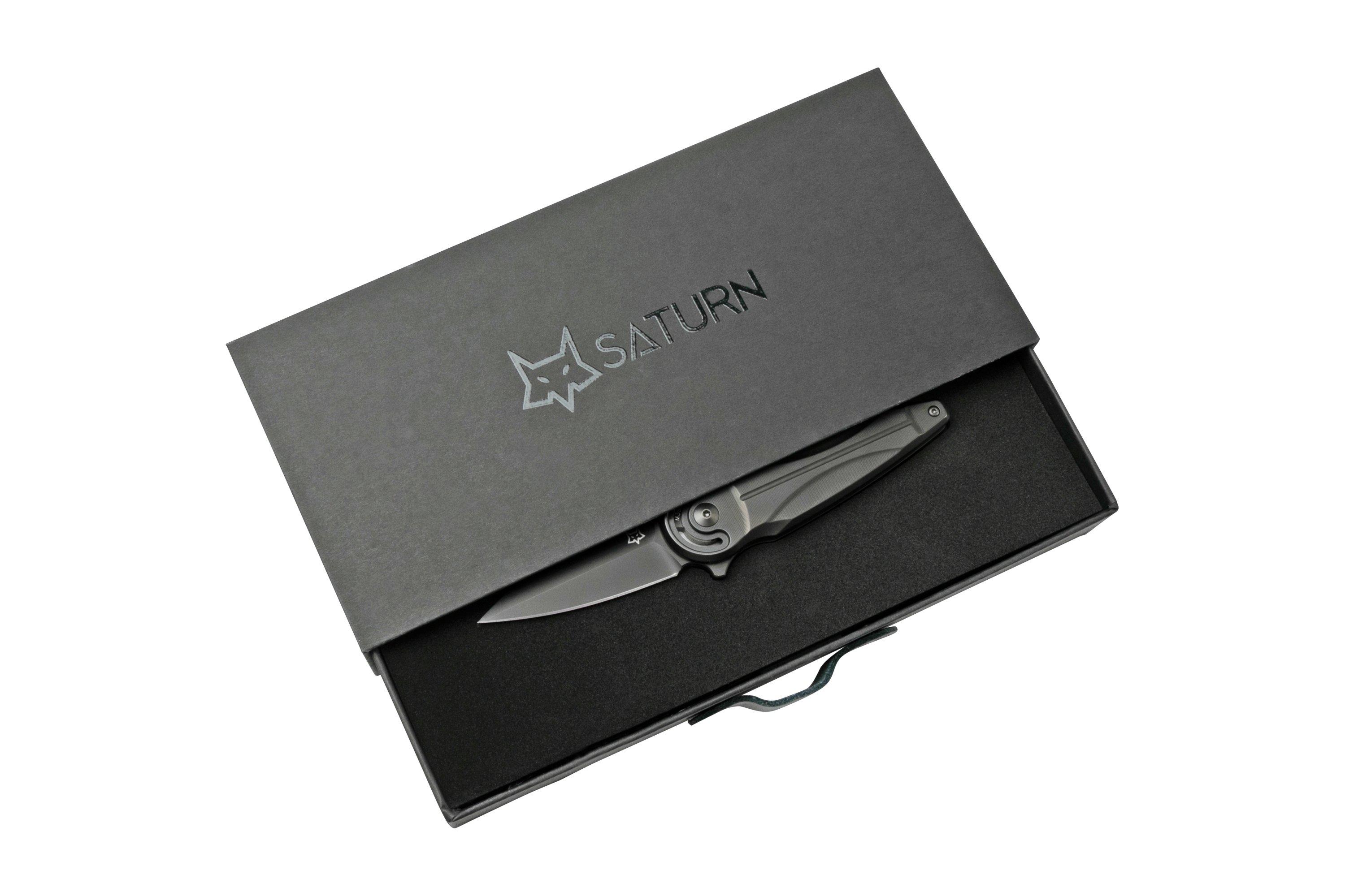 Fox Knives Saturn PVD Blade, Ti PVD Handle, FX-551 TiPVD pocket knife ...
