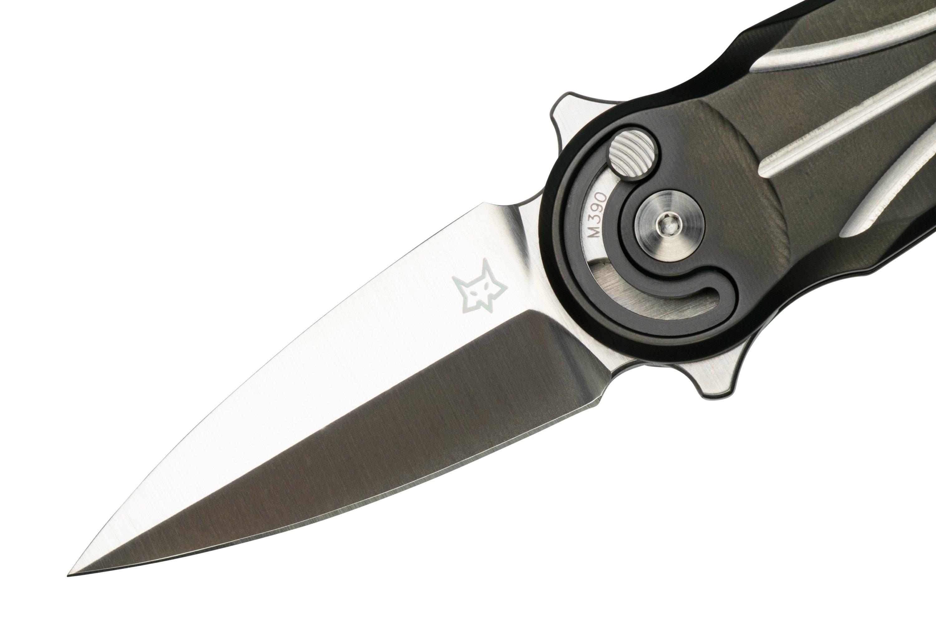 Fox Knives Saturn Satin, Titanium PVD FX-551 Ti, pocket knife ...