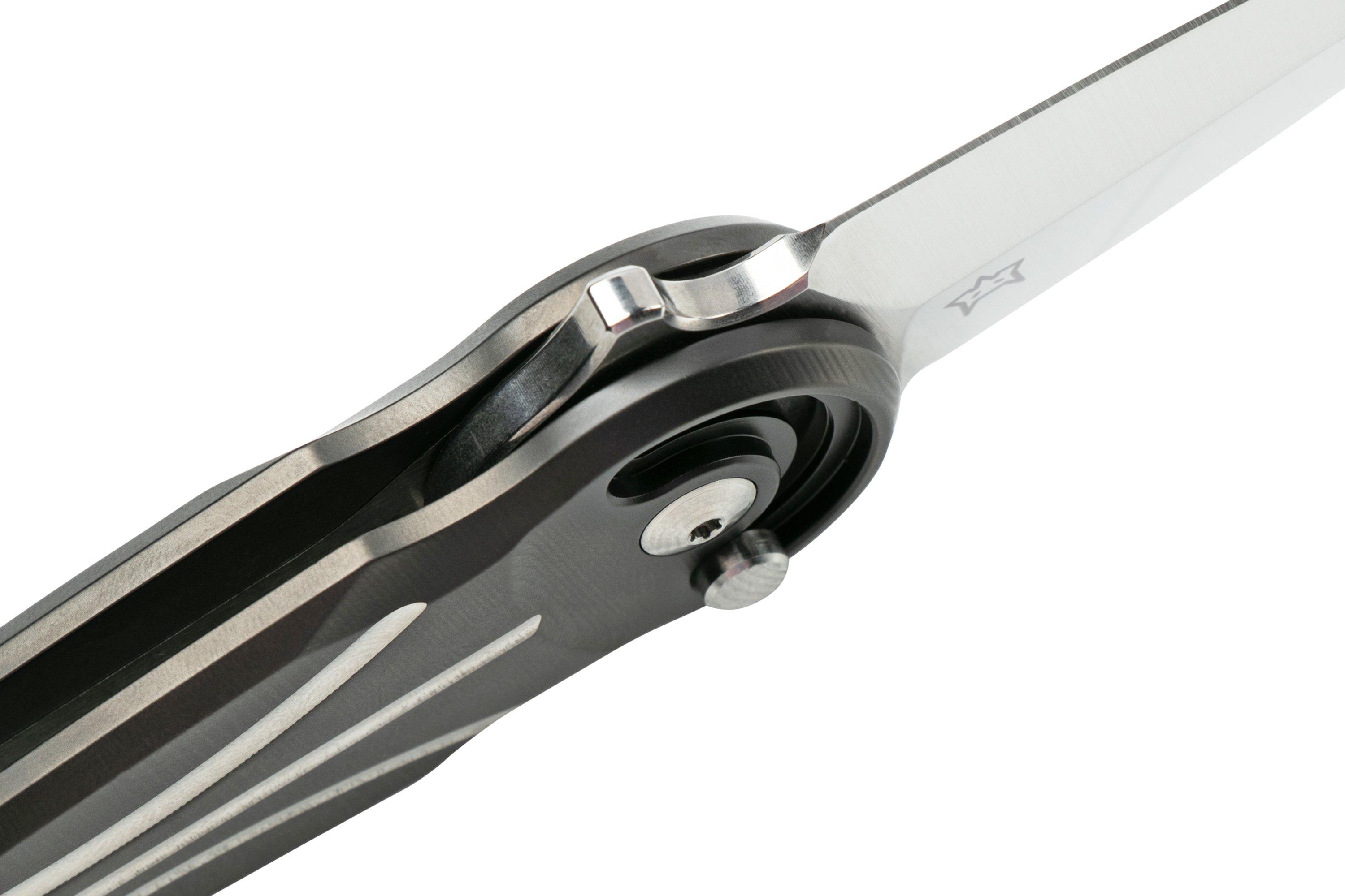 Fox Knives Saturn Satin, Titanium PVD FX-551 Ti, pocket knife ...