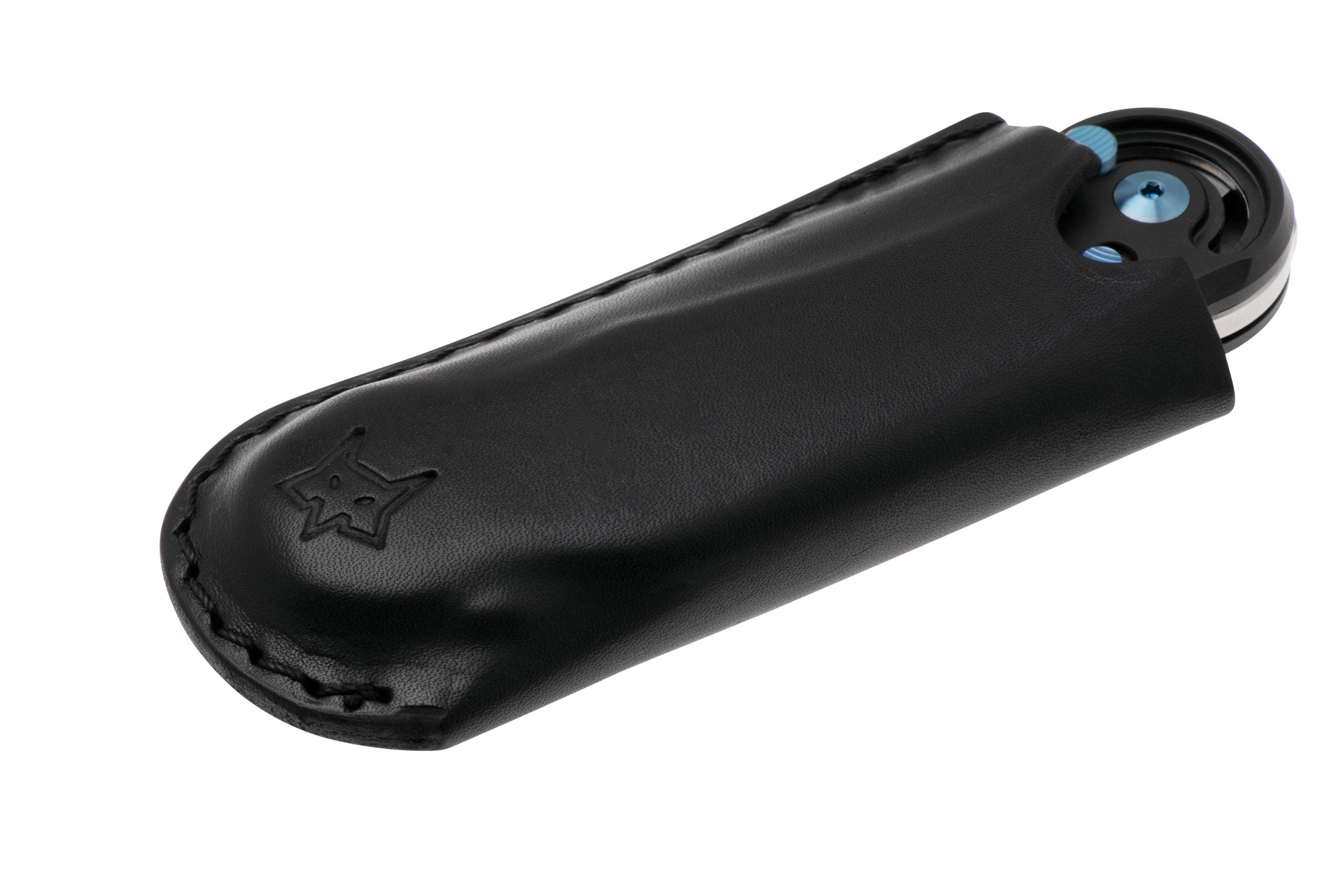 Fox Knives Jupiter FX-555-TIBL, M390 Satin, Black PVD Titanium, Blue ...