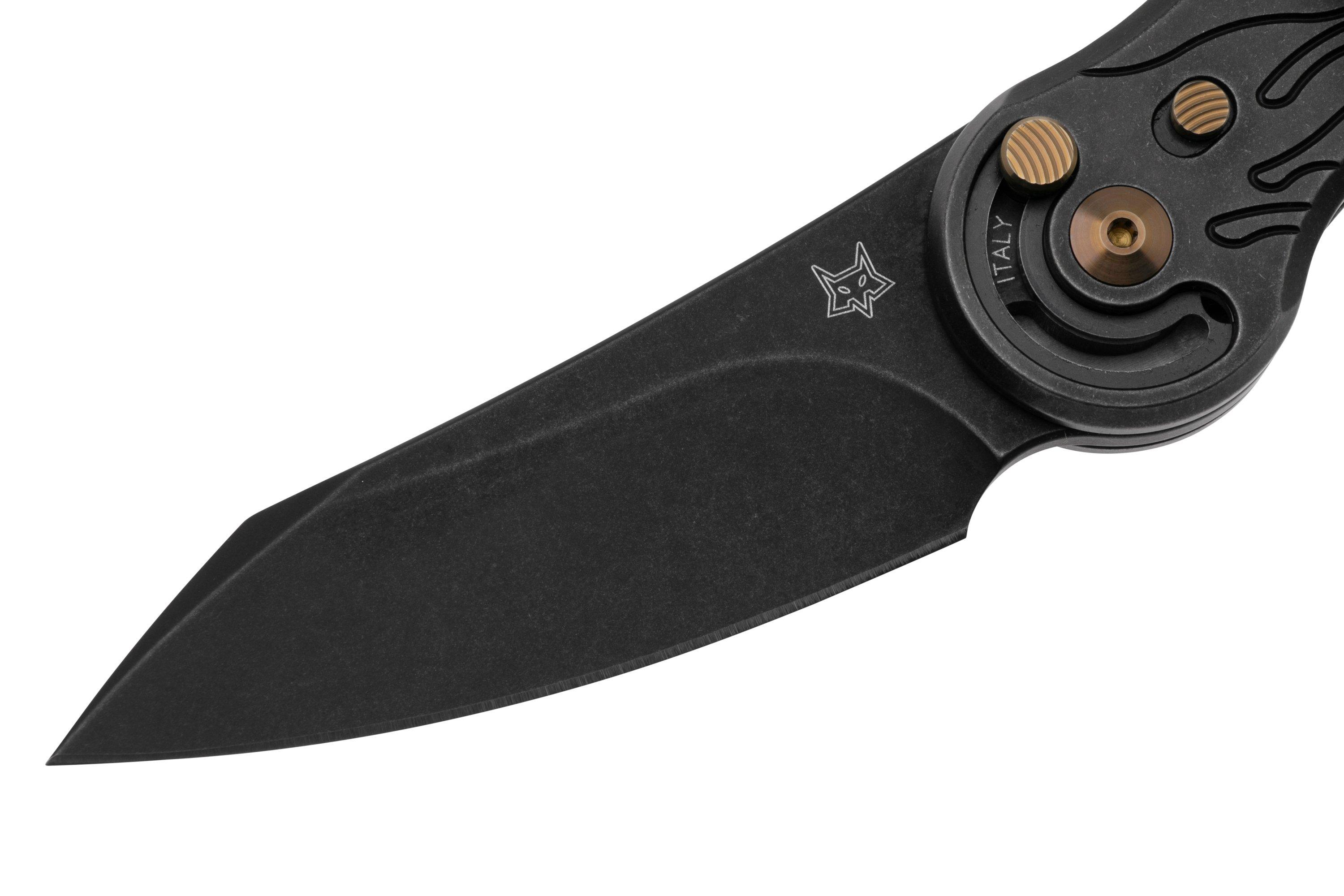 FOX Knives Jupiter FX-555-TIBR, M390 Stonewashed, Black PVD Stonewashed ...
