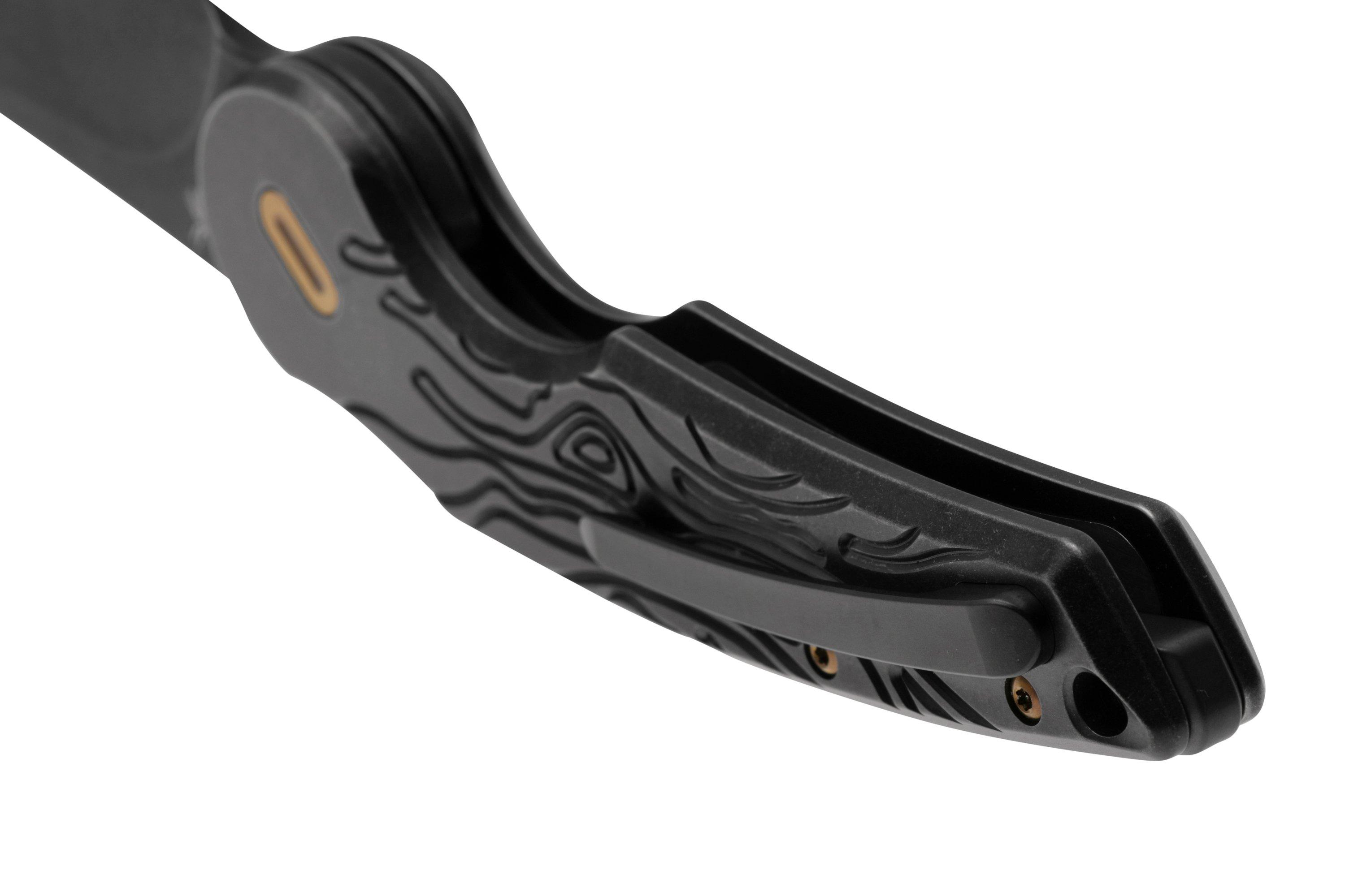 FOX Knives Jupiter FX-555-TIBR, M390 Stonewashed, Black PVD Stonewashed ...