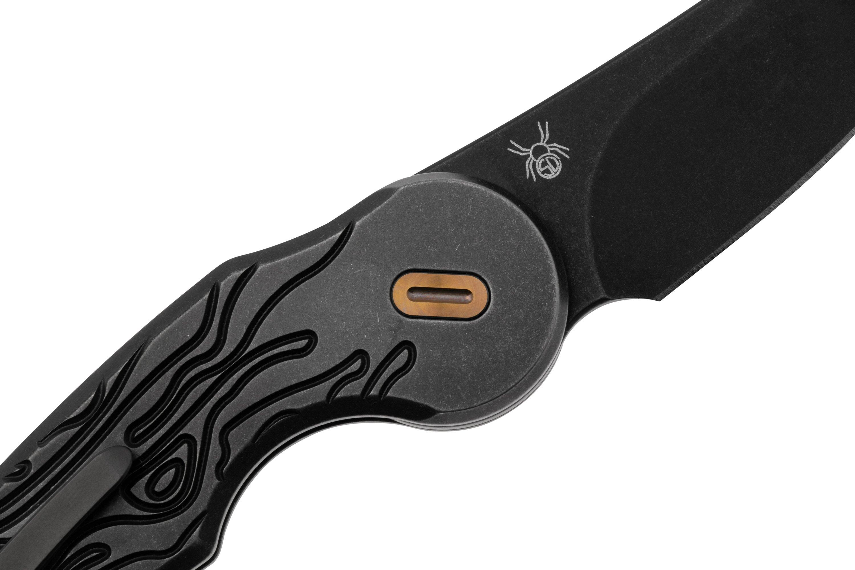 FOX Knives Jupiter FX-555-TIBR, M390 Stonewashed, Black PVD Stonewashed ...