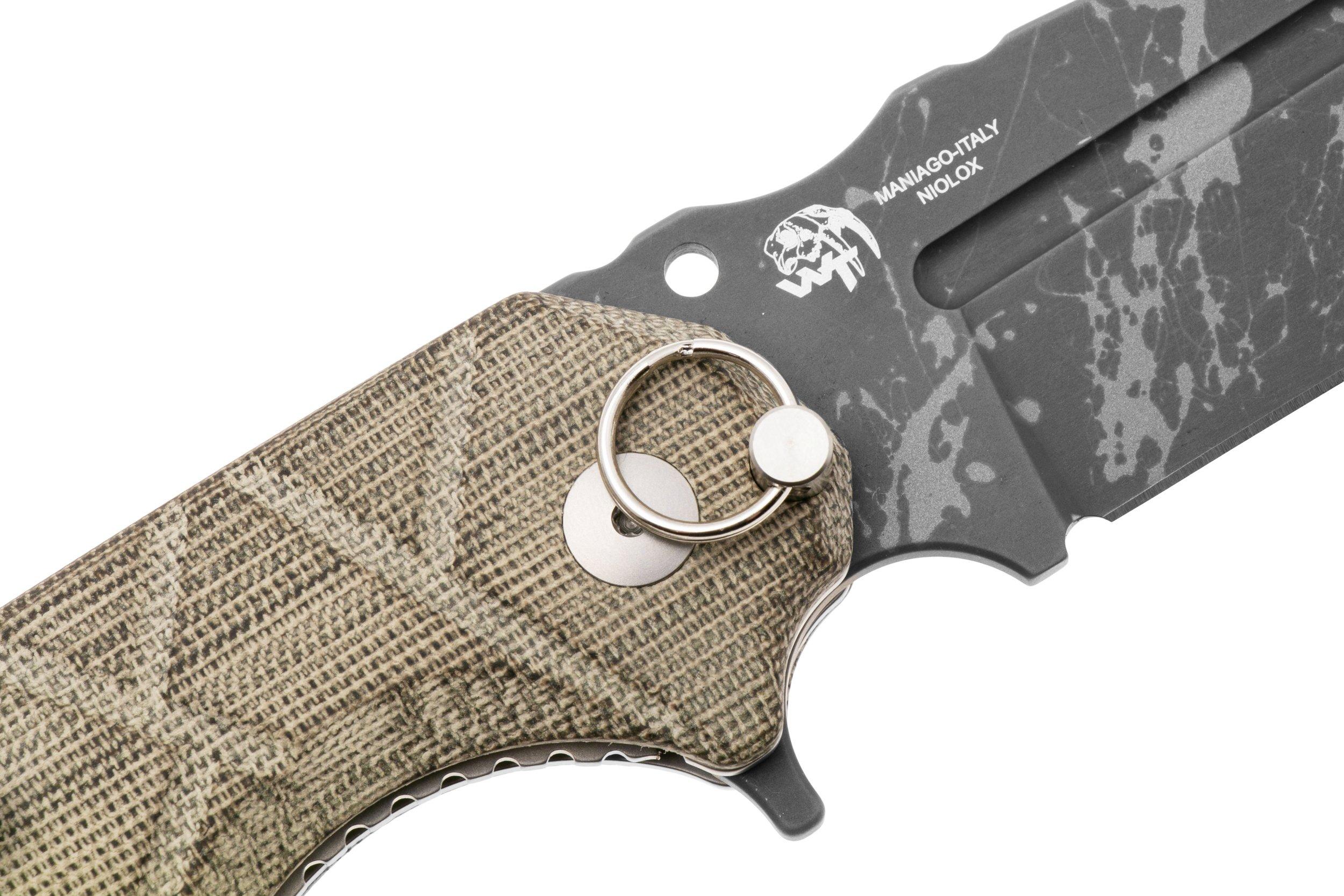 Fox Wander Tactical URO FX-557-B, PVD Niolox, Black G10, pocket knife | Advantageously shopping ...