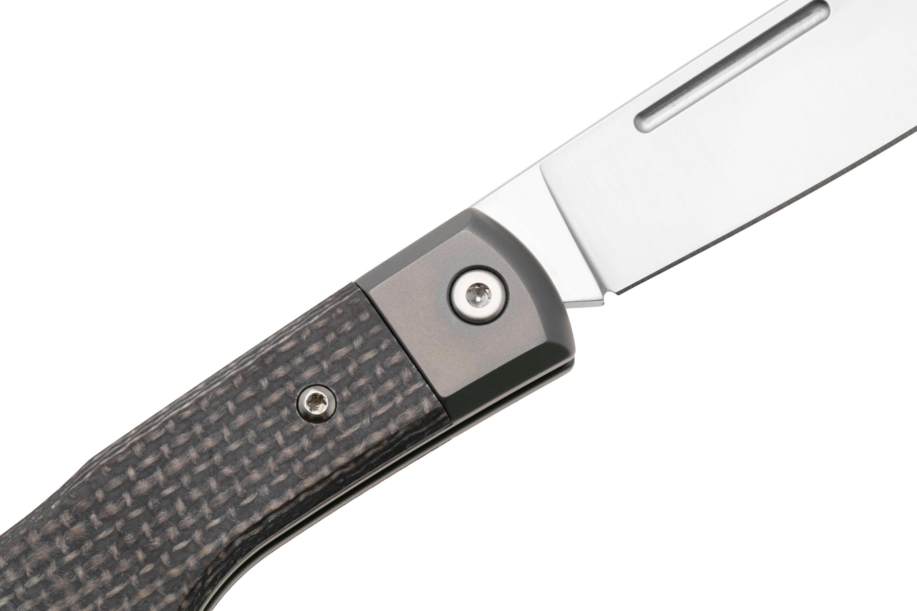 Fox Gunstock FX-558 BI Satin Böhler M390, Bison Yuta Micarta, slipjoint ...