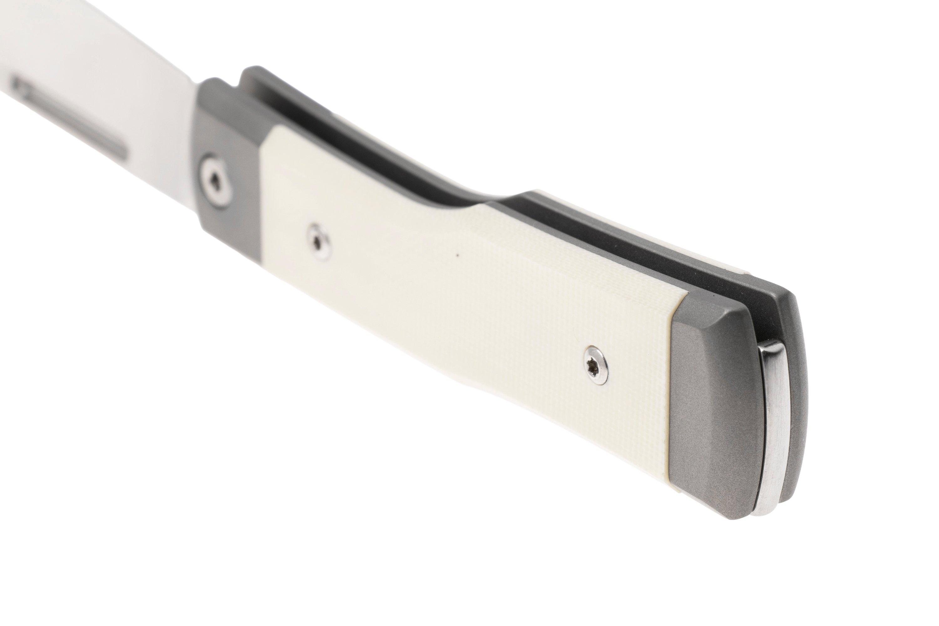 Fox Gunstock FX-558 BO, Satin M390, Titanium White Micarta, zakmes ...