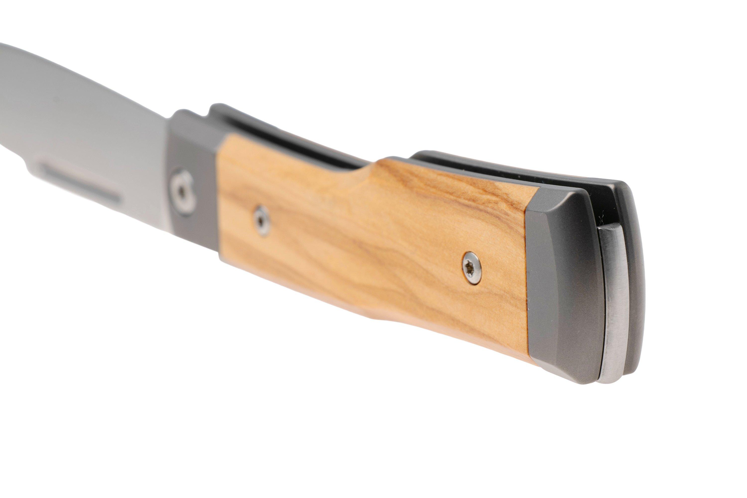 Fox Gunstock FX-558 OL Satin Böhler M390, Olive Wood, slipjoint zakmes ...
