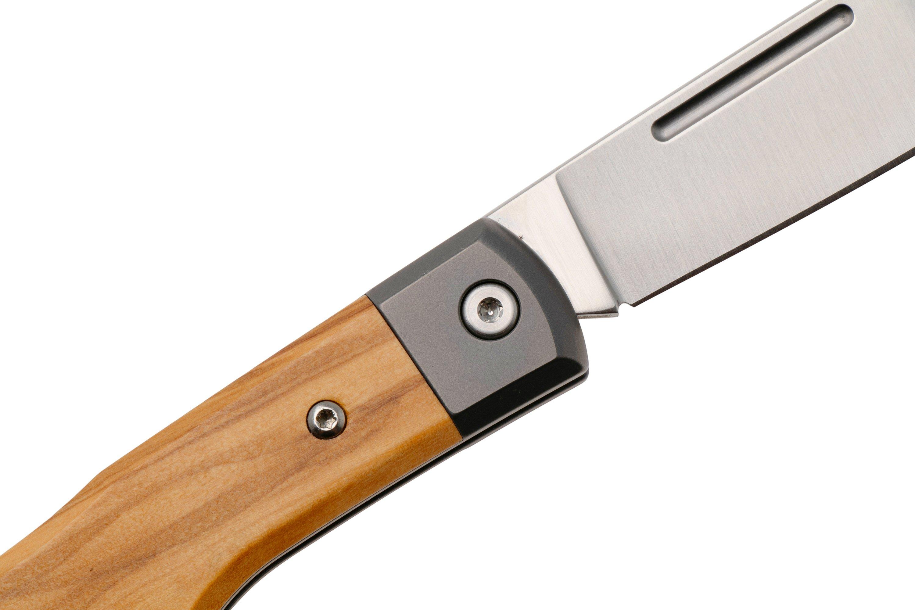 Fox Gunstock FX-558 OL Satin Böhler M390, Olive Wood, couteau de poche ...