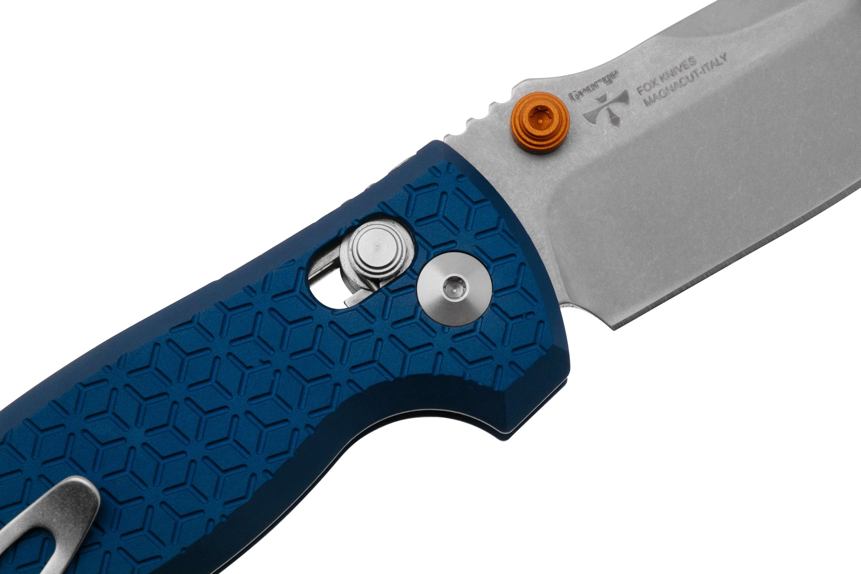 Fox Anzu FX-560 ALOR, CPM MagnaCut, Blue Aluminium, pocket knife ...