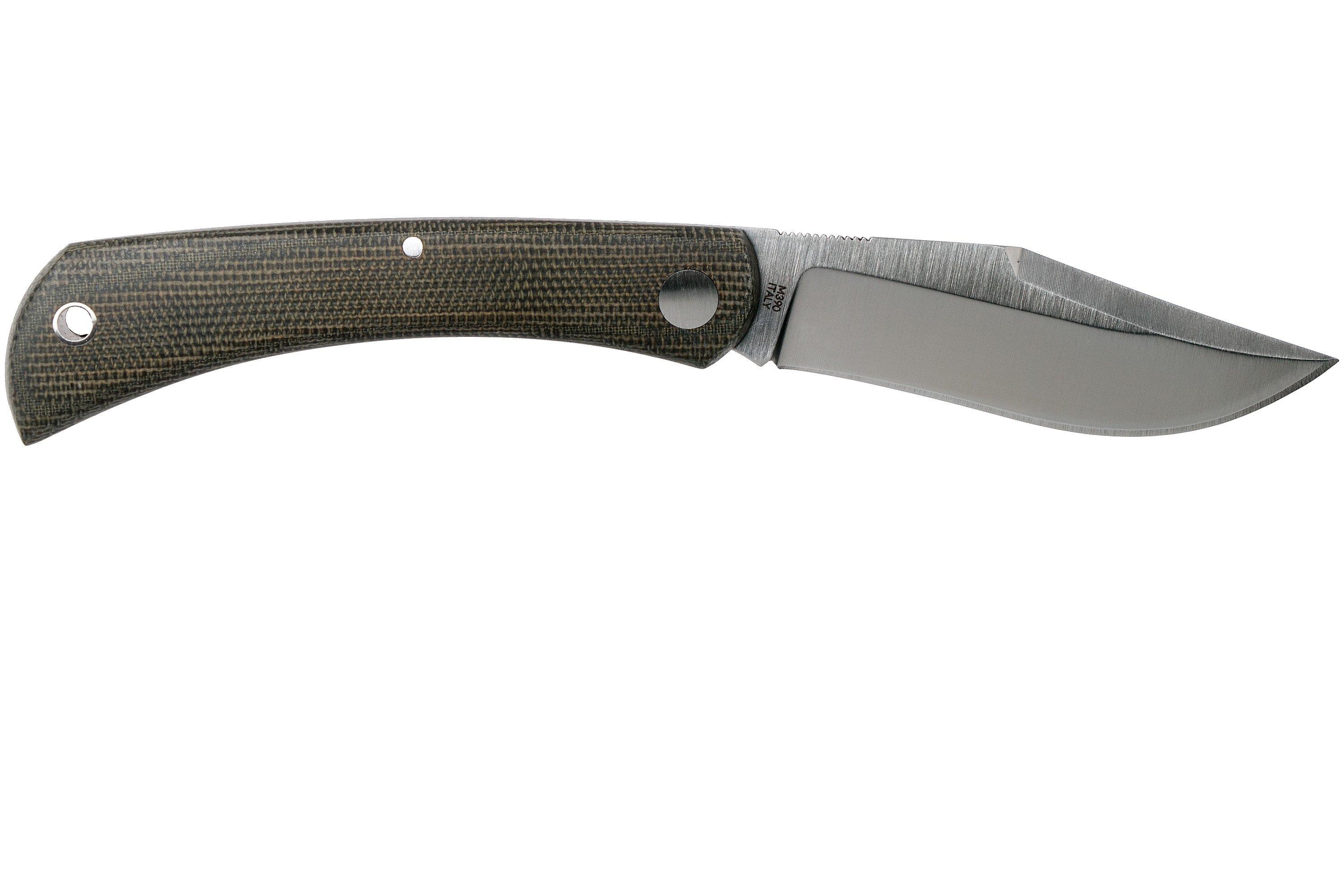 Fox Knives Libar FX-582 Green Canvas Micarta slipjoint pocket knife ...