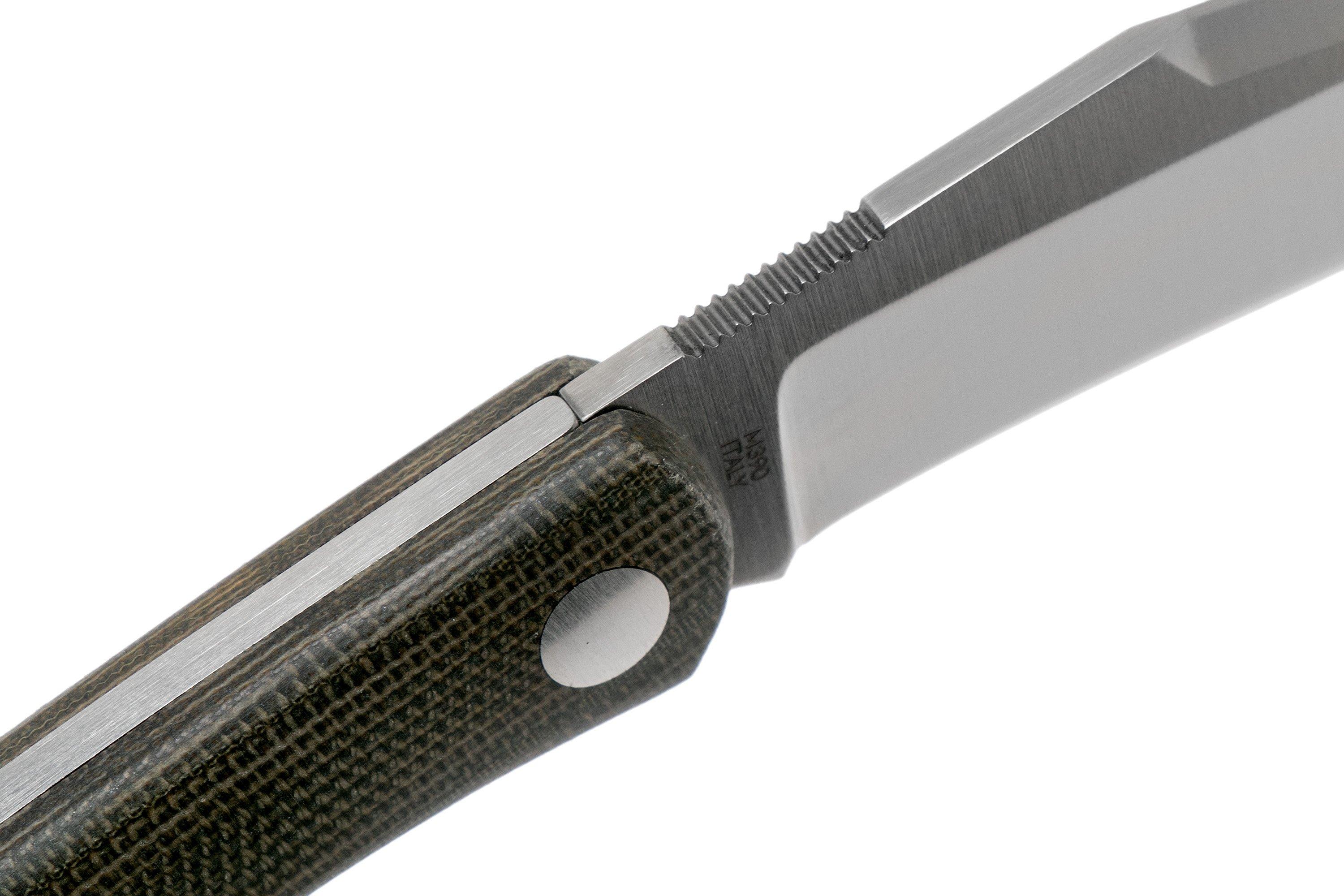 Fox Knives Libar FX-582 Green Canvas Micarta slipjoint pocket knife ...