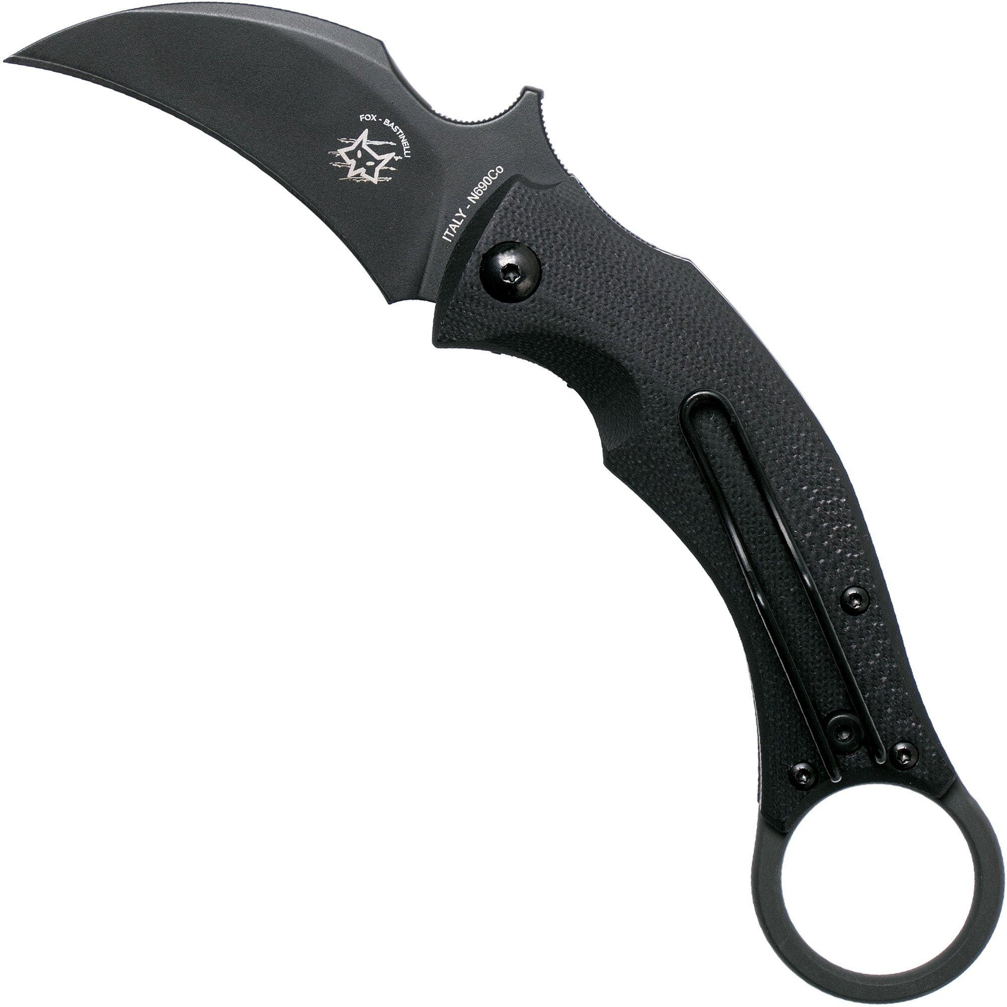 Nóż karambit Fox Black Bird Bastinelli FX-591 Black | Zalety robienia ...