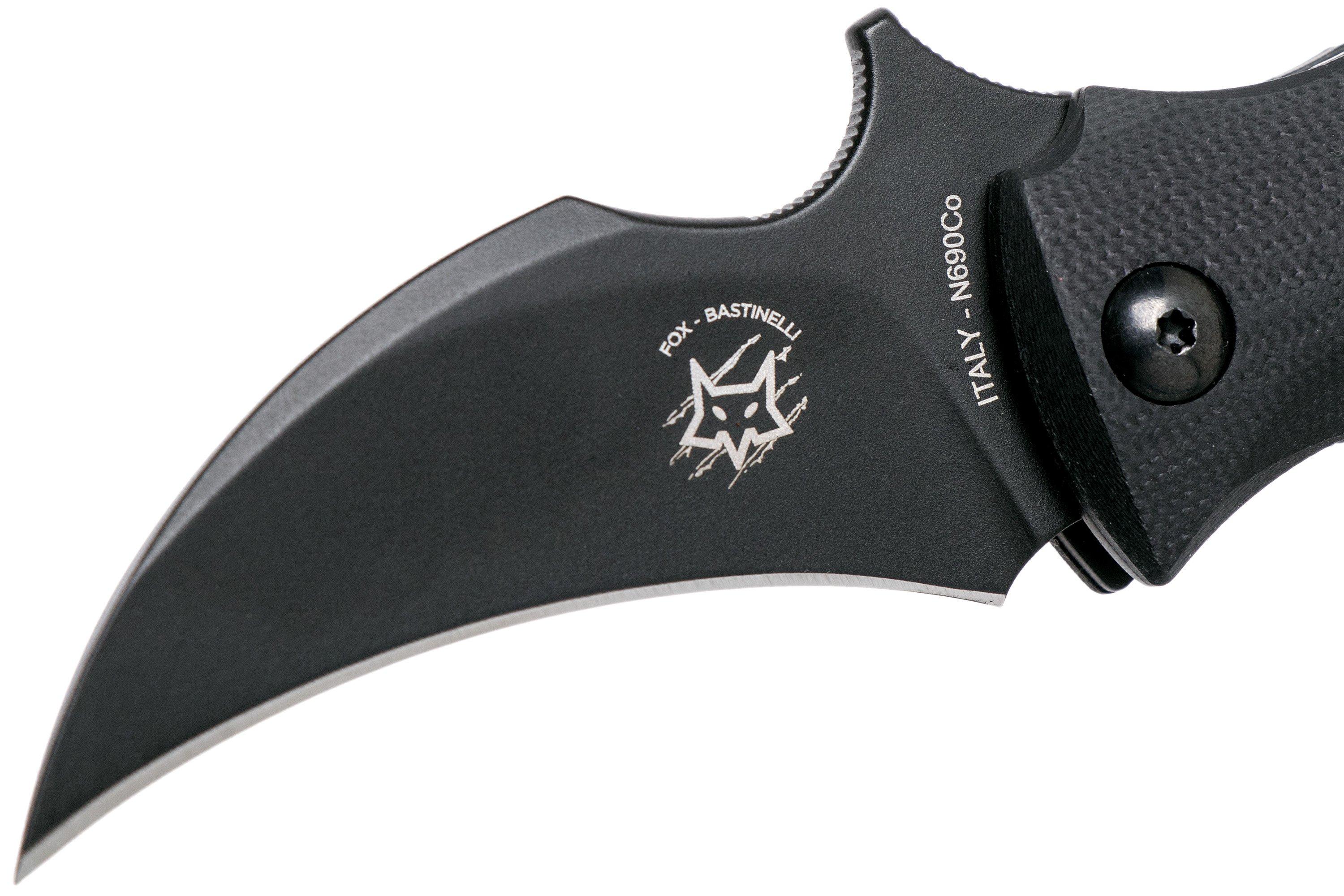 Fox Black Bird Bastinelli FX-591 Black karambit | Advantageously ...