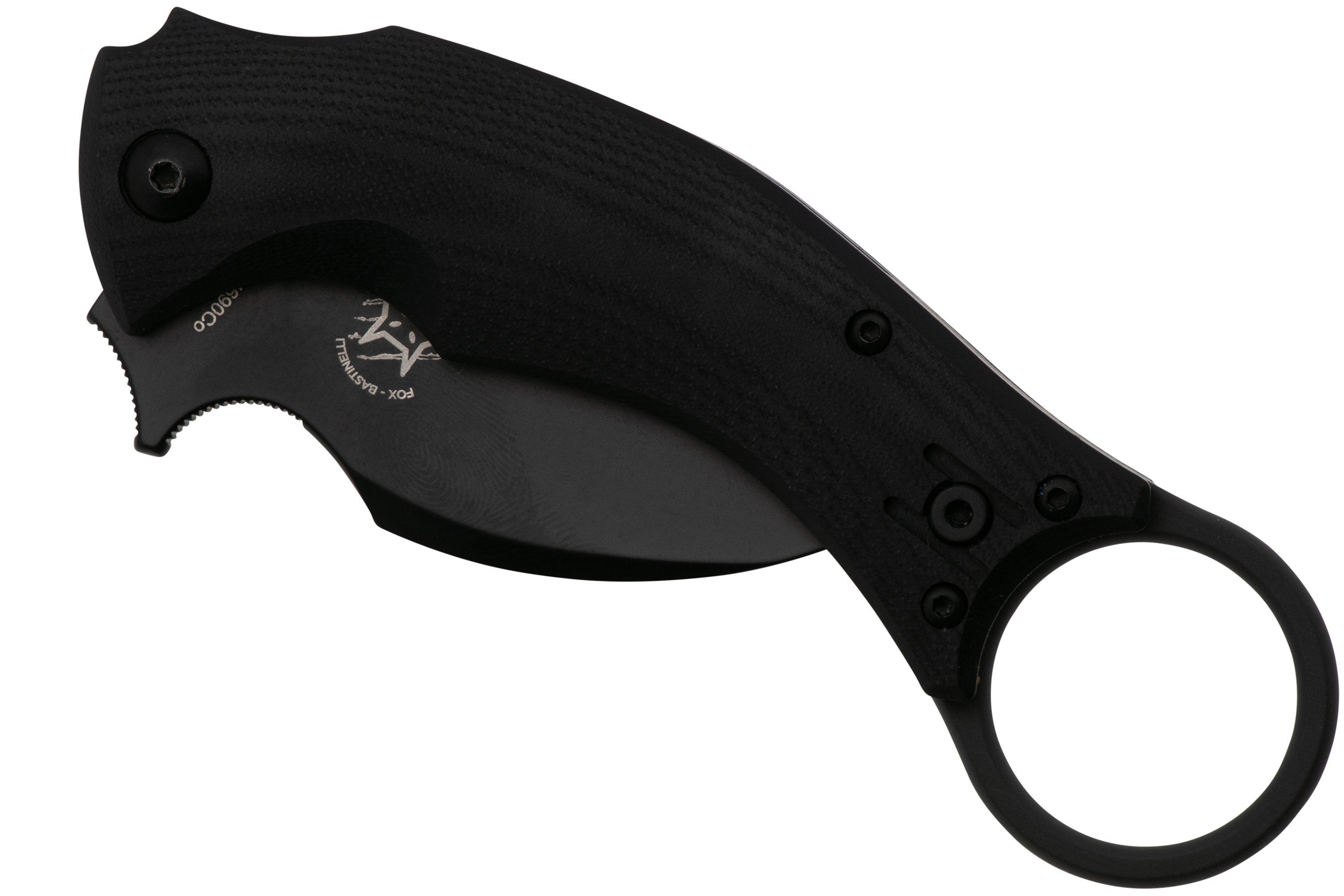 Fox Black Bird Bastinelli FX-591 Black karambit | Advantageously shopping at Knivesandtools.dk
