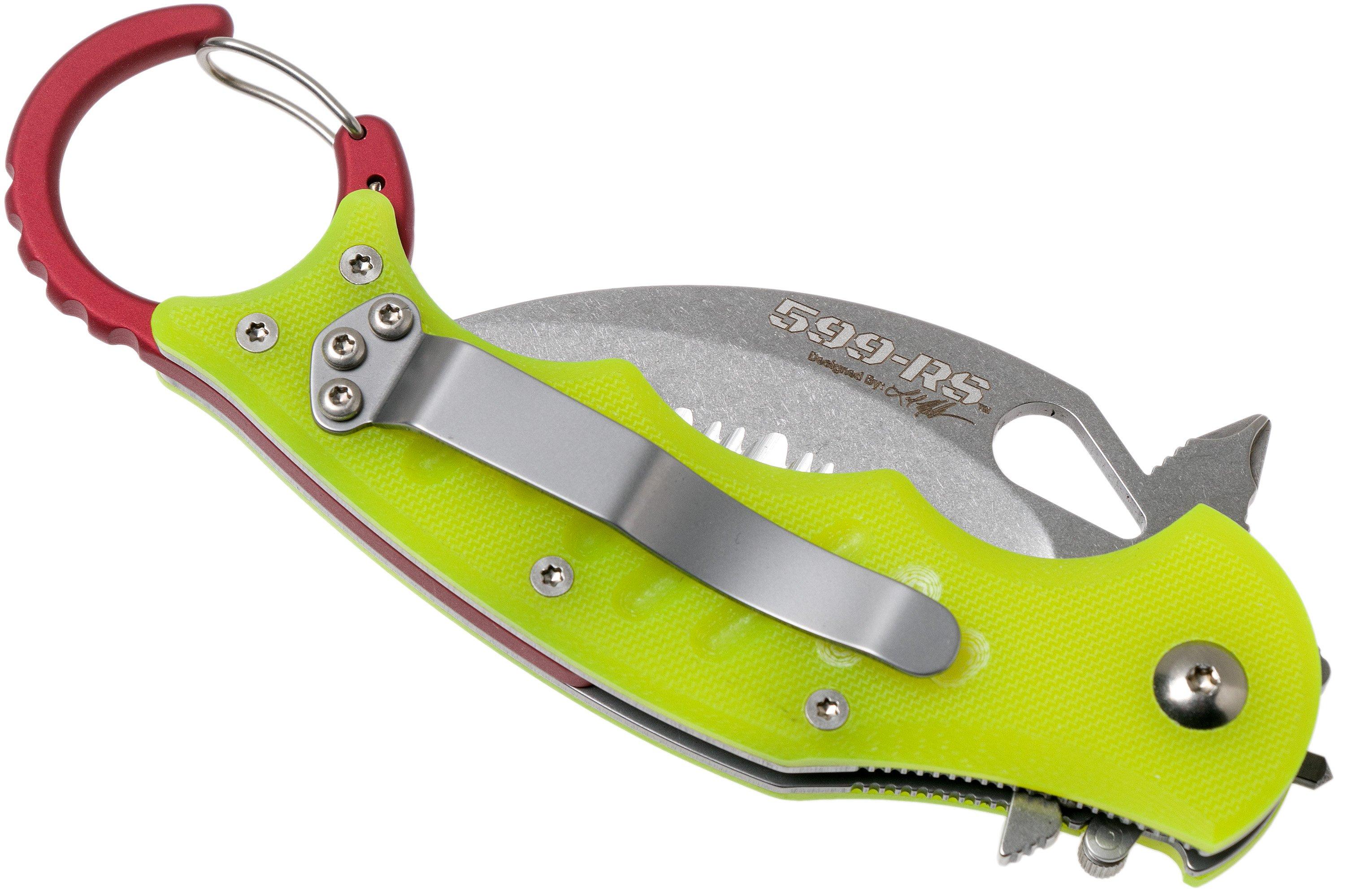 Fox Mini Karambit Rescue FX-599RSY Yellow karambit knife ...