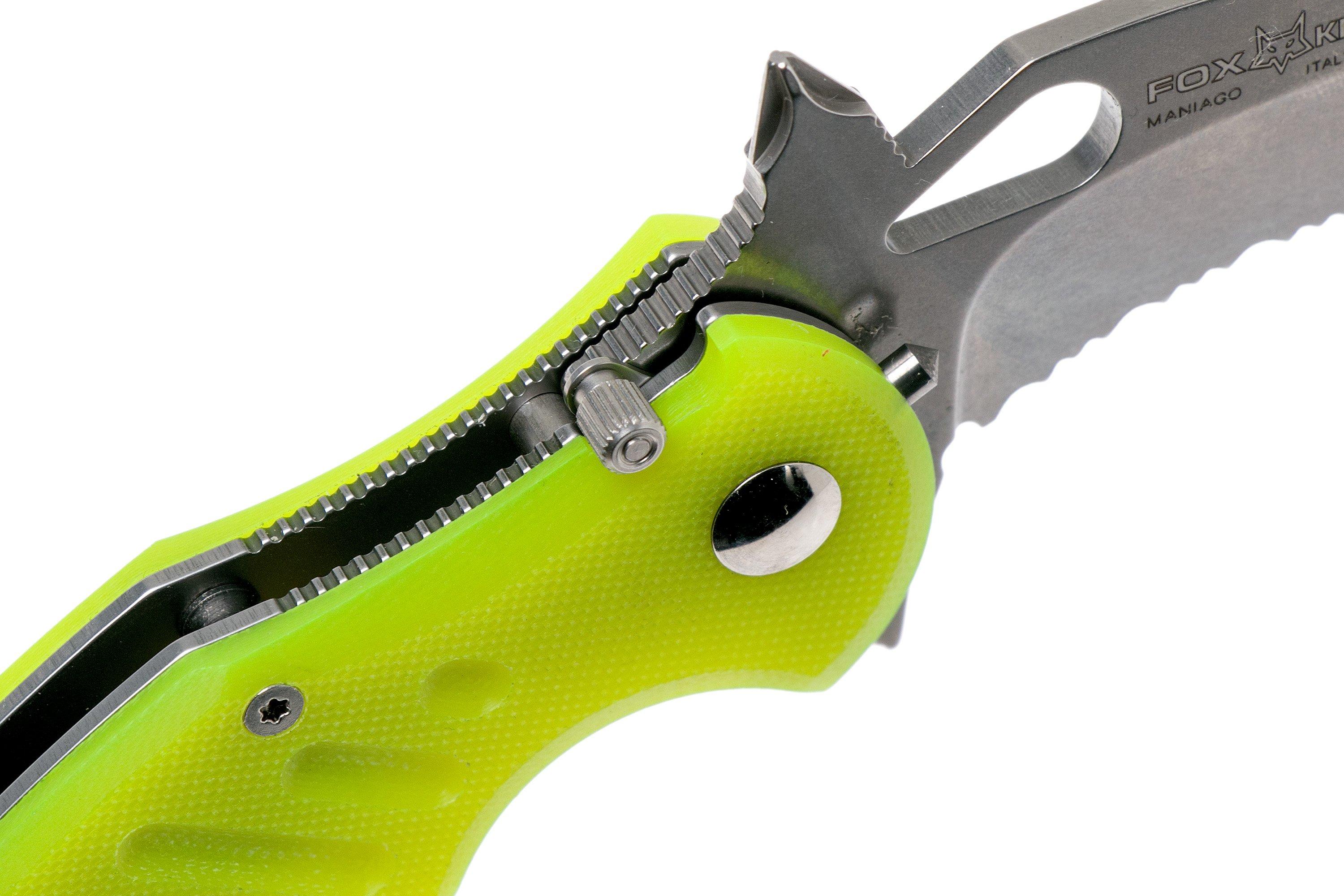 Fox Mini Karambit Rescue FX-599RSY Yellow karambit knife ...