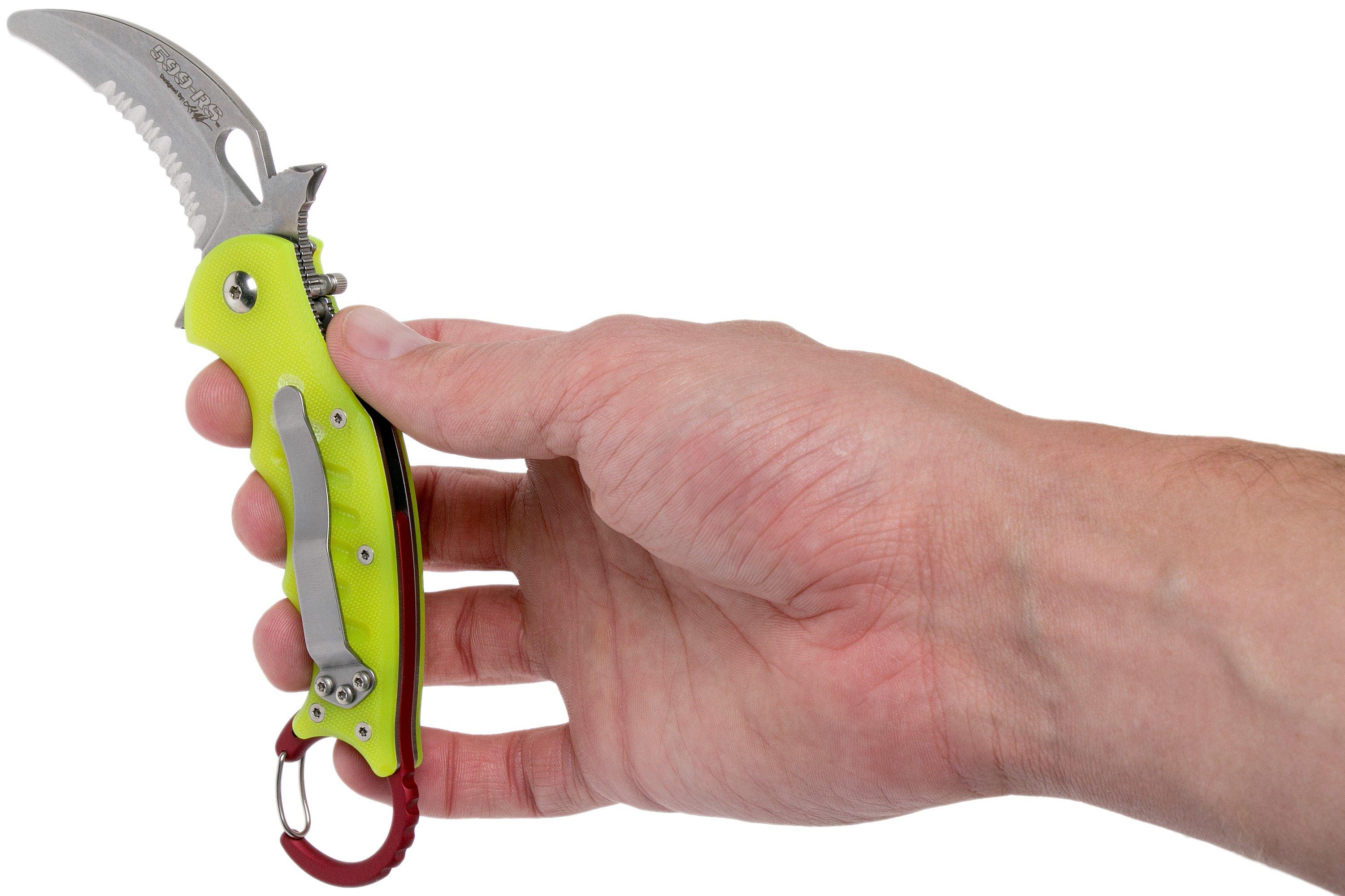 Fox Mini Karambit Rescue FX-599RSY Yellow karambit knife ...