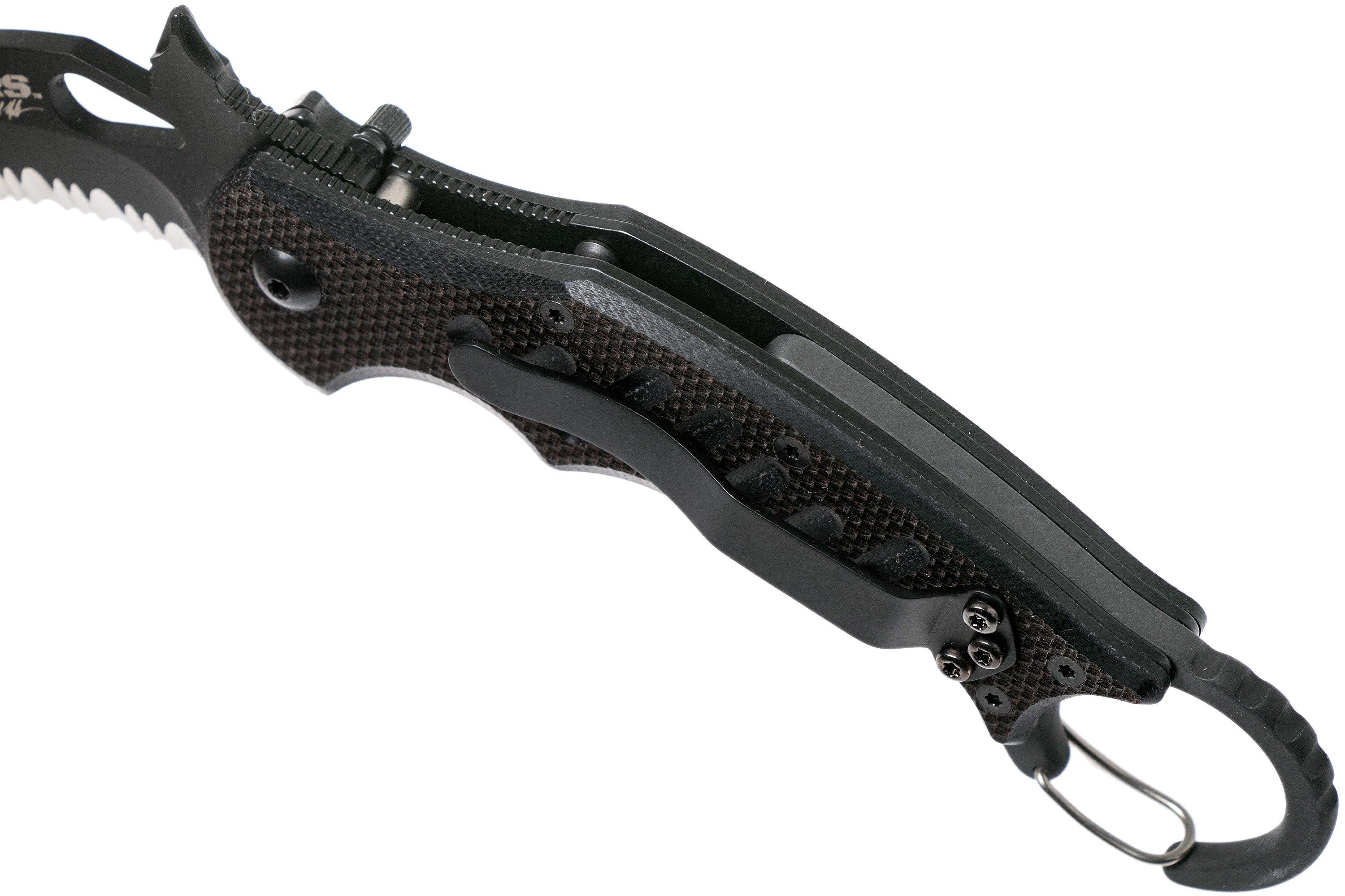 Fox Mini Karambit Rescue FX-599RS Black karambit knife | Advantageously ...