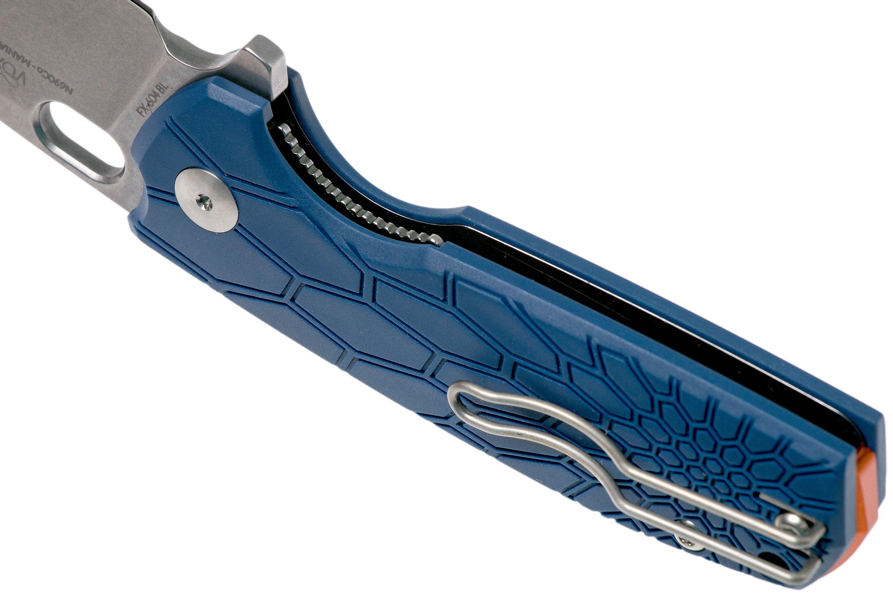 Fox Vox Core FX-604BL Blue Stonewashed pocket knife, Jesper Voxnaes ...