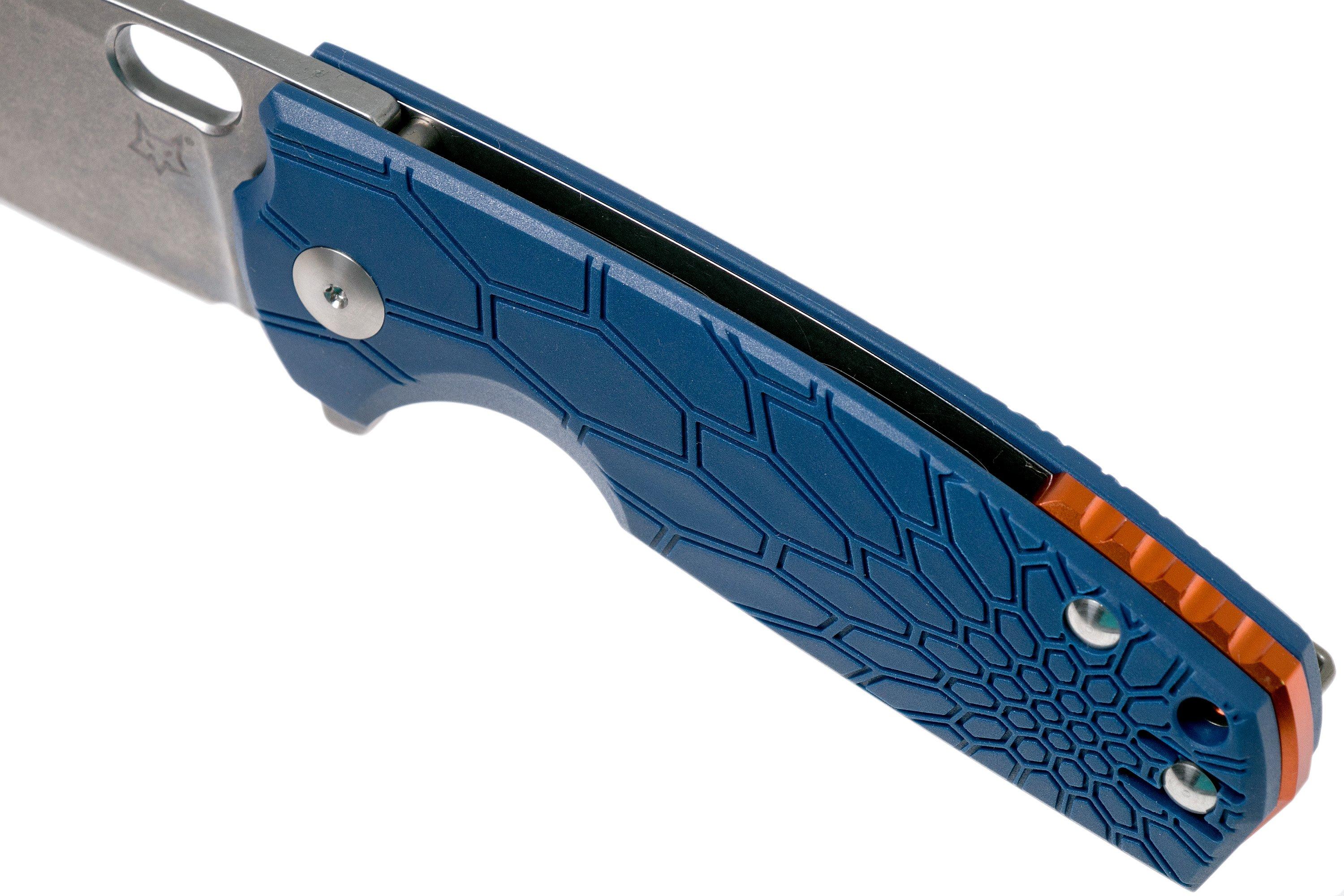 Fox Vox Core FX-604BL Blue Stonewashed pocket knife, Jesper Voxnaes ...