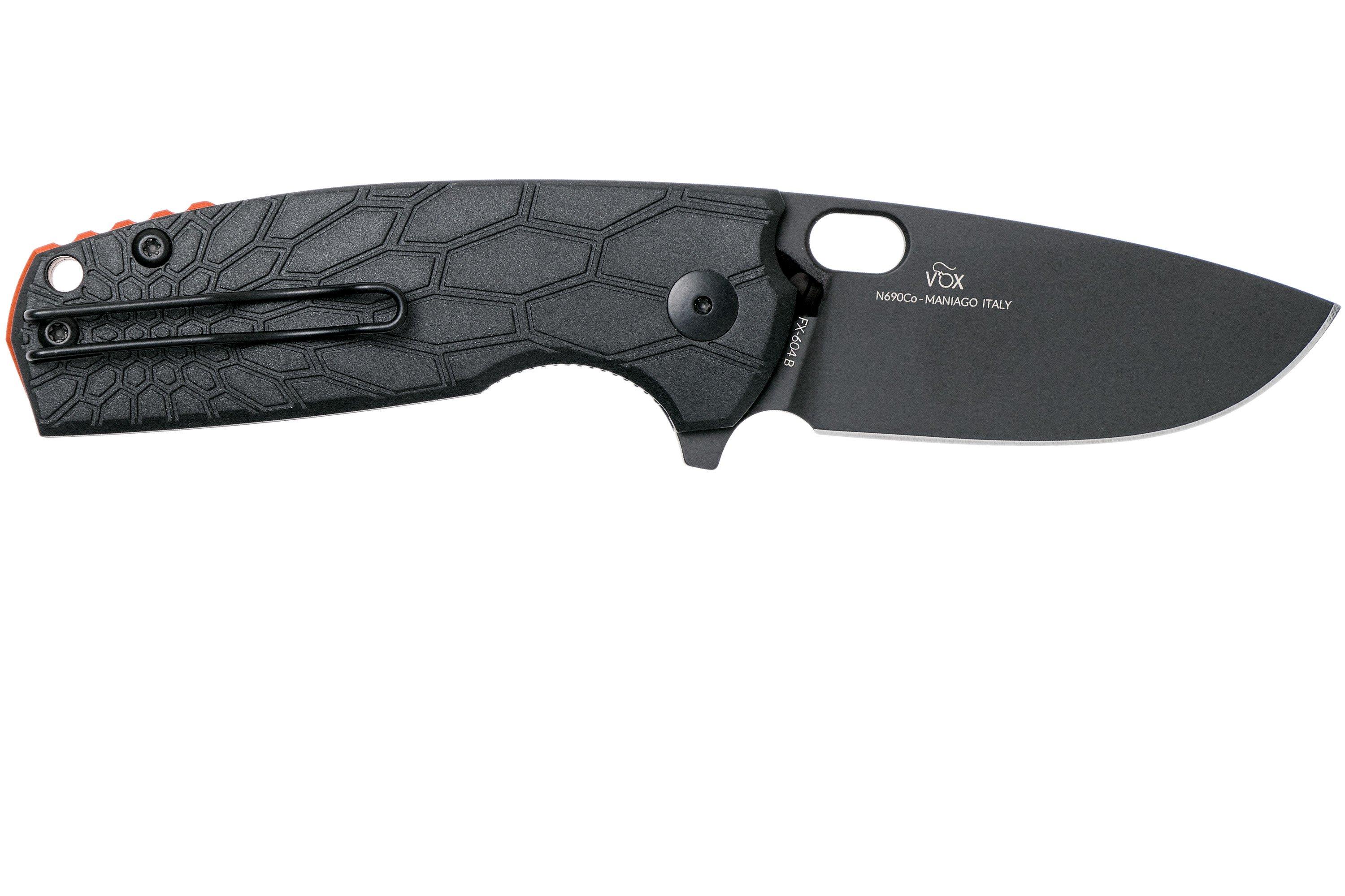 Fox Vox Core FX-604B Black-Black coltello da tasca, Jesper Voxnaes ...