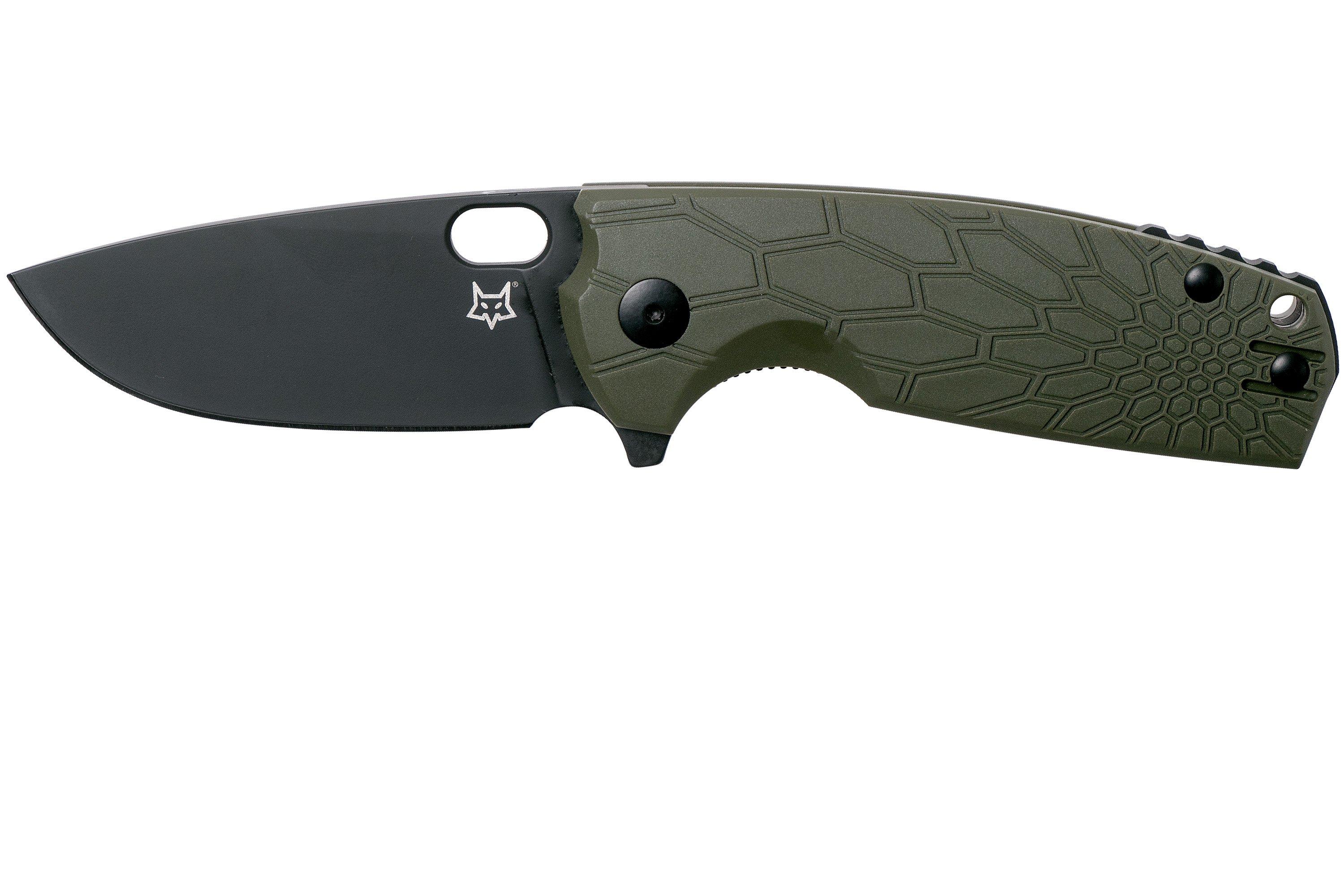 Fox Vox Core FX-604OD Olive Drab, Black Blade pocket knife, Jesper ...