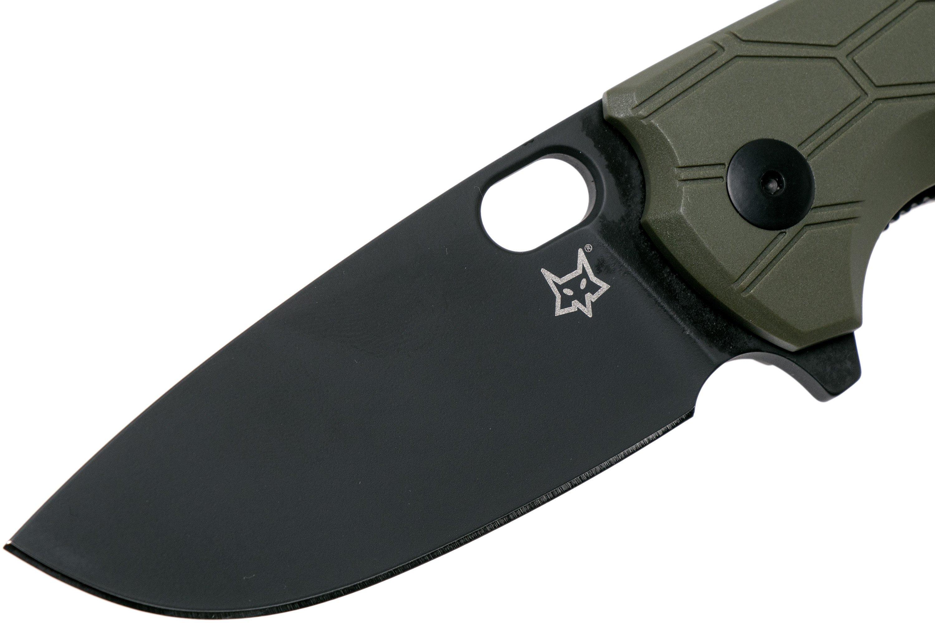 Fox Vox Core FX-604OD Olive Drab, Black Blade pocket knife, Jesper ...
