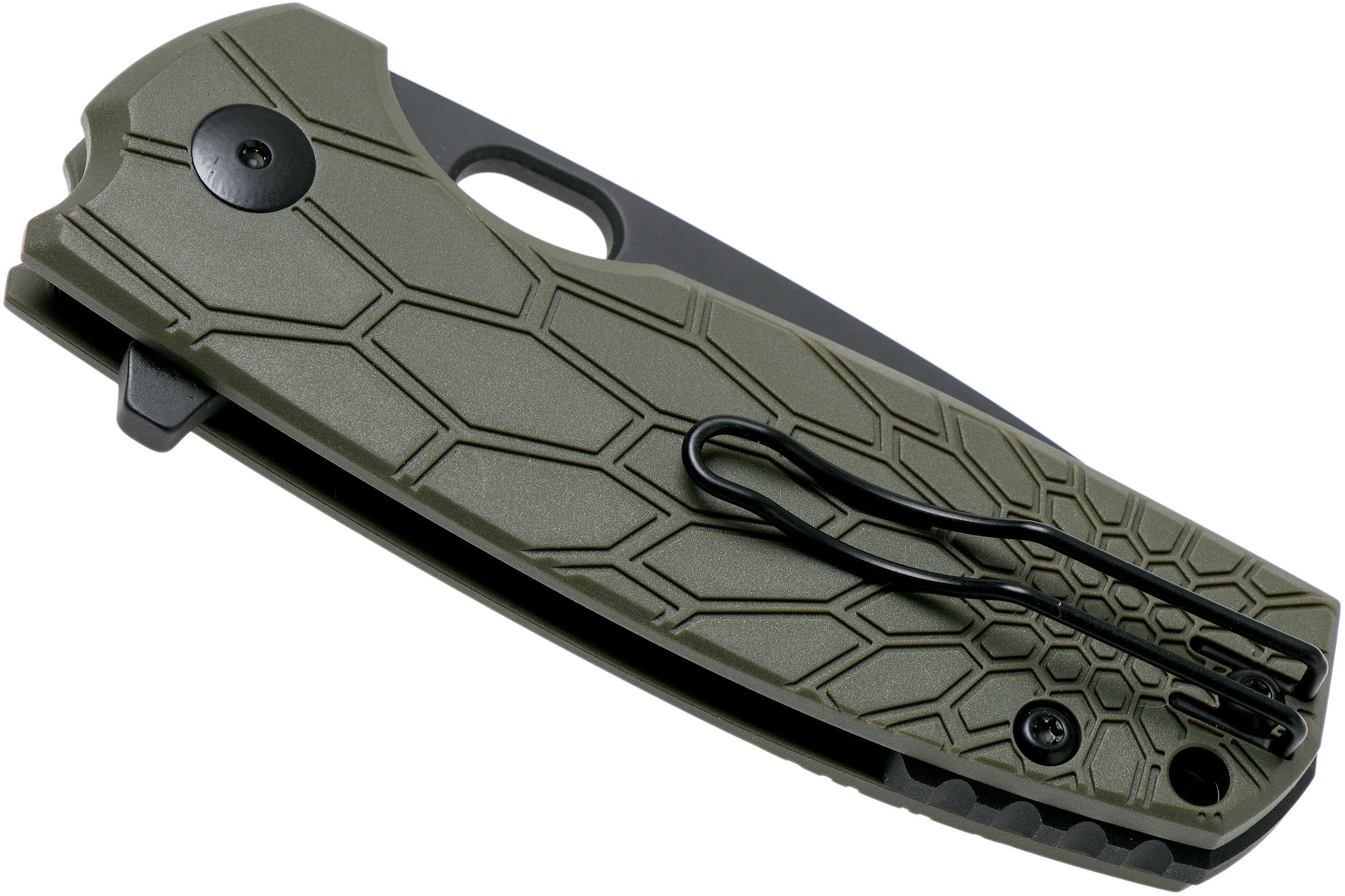 Fox Vox Core FX-604OD Olive Drab, Black Blade pocket knife, Jesper ...