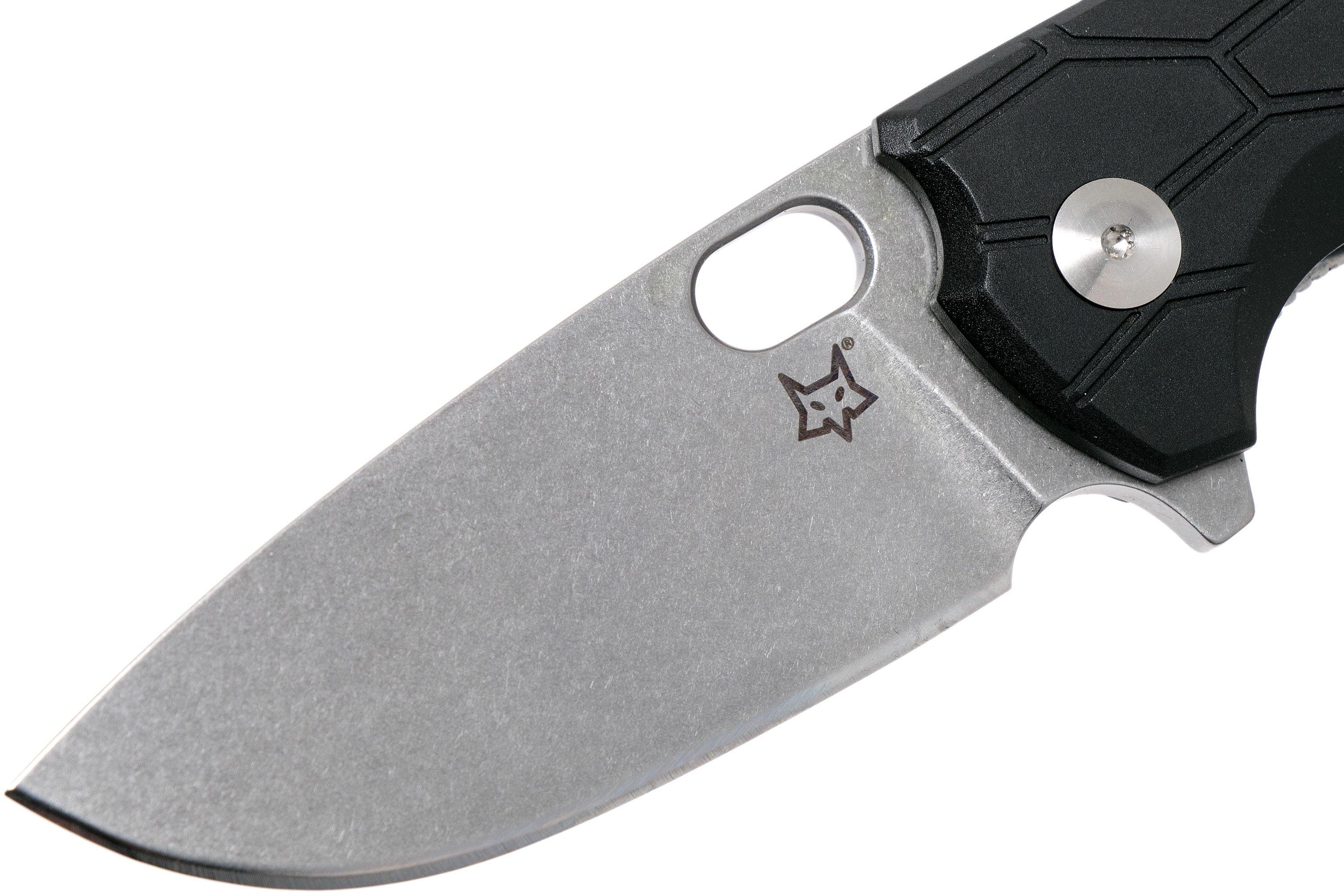 Fox Vox Core FX-604 Black Stonewashed pocket knife, Jesper Voxnaes ...