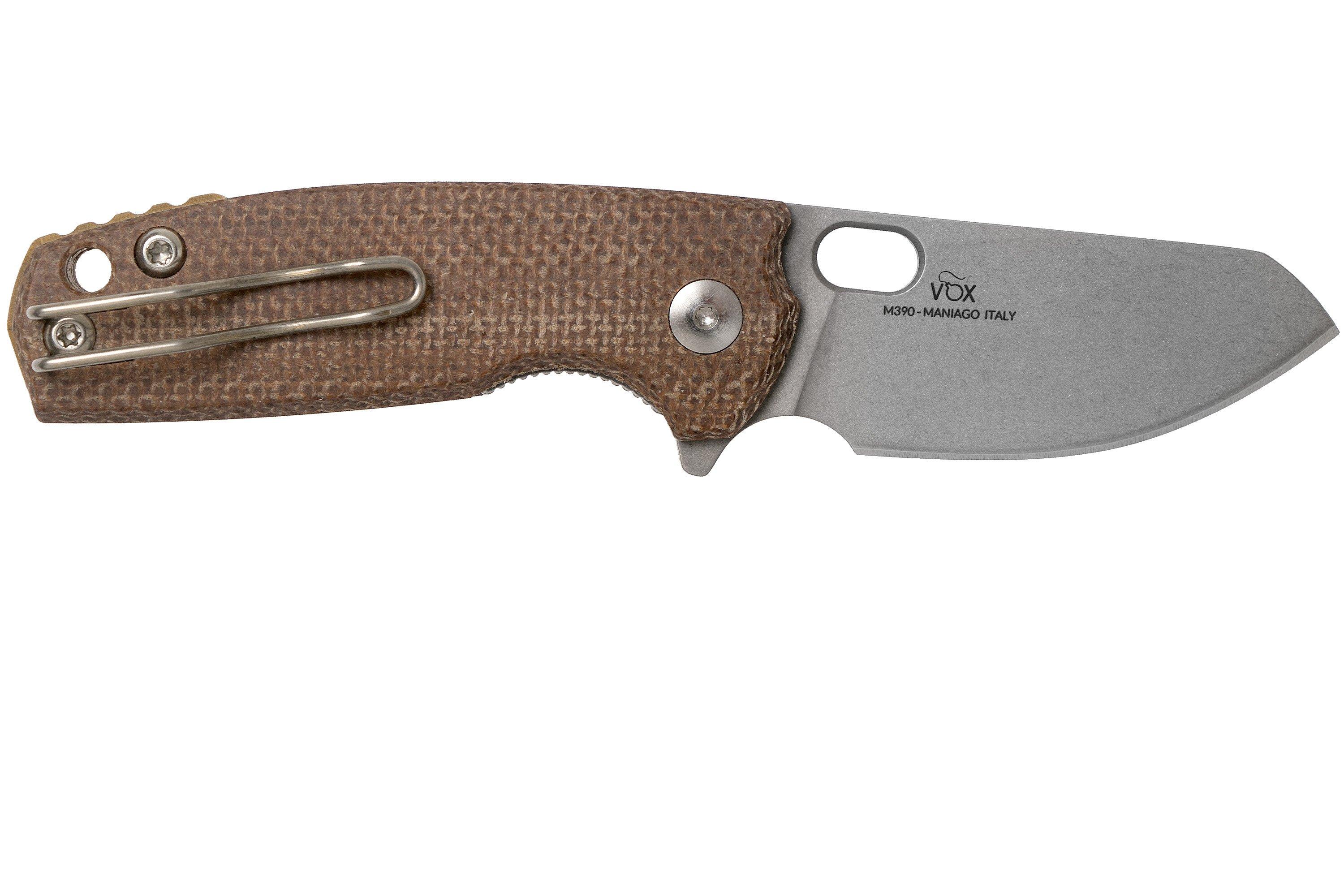Fox Baby Core FX-608MC Natural Canvas Micarta Taschenmesser, Jesper ...