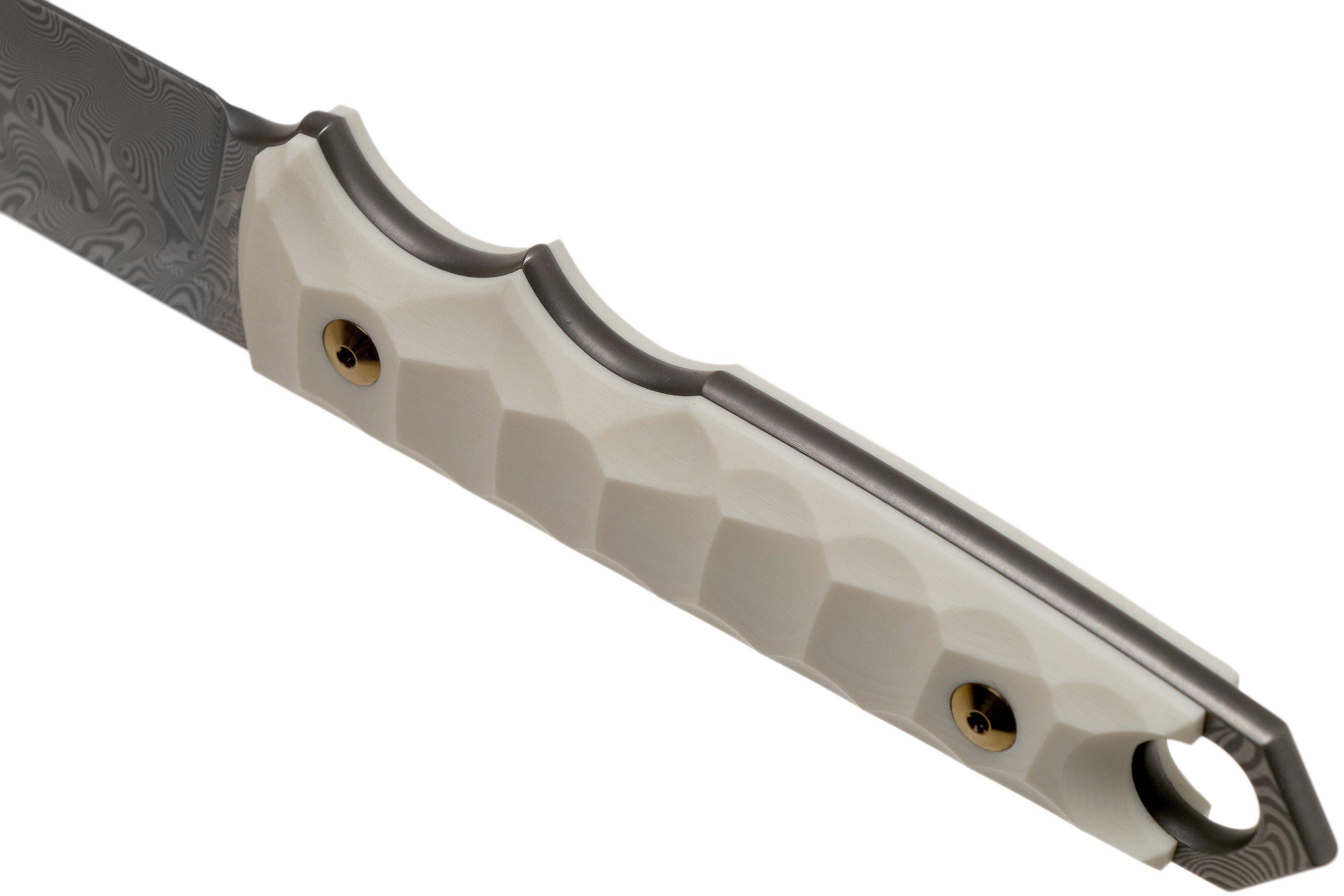 Fox Knives Ryu FX-634DES Elforyn Super Tusk, Herringbone Damascus ...