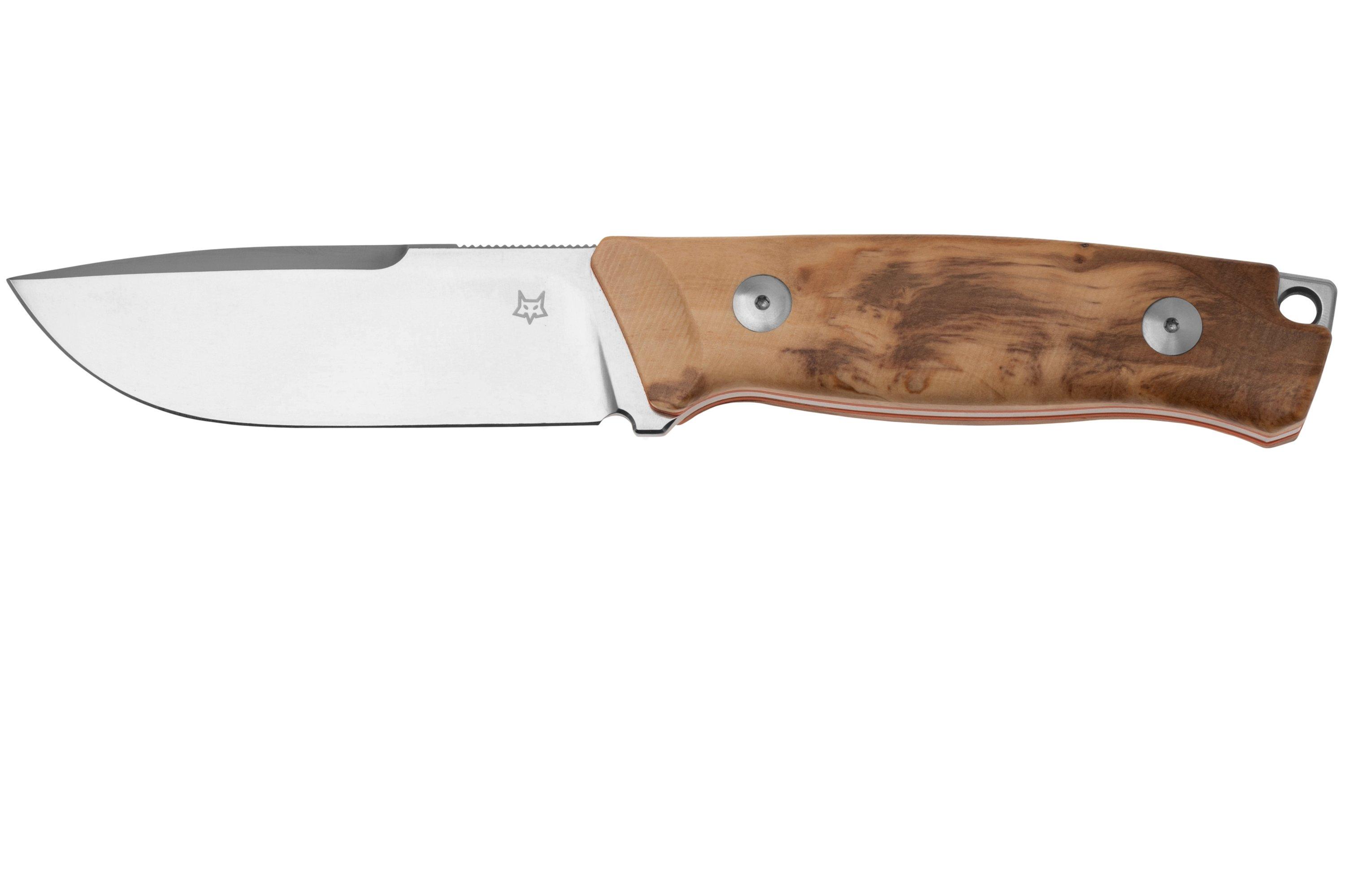 Fox Knives Rifle Windage FX-661 OL, Olive Wood fixed knife, Raven ...